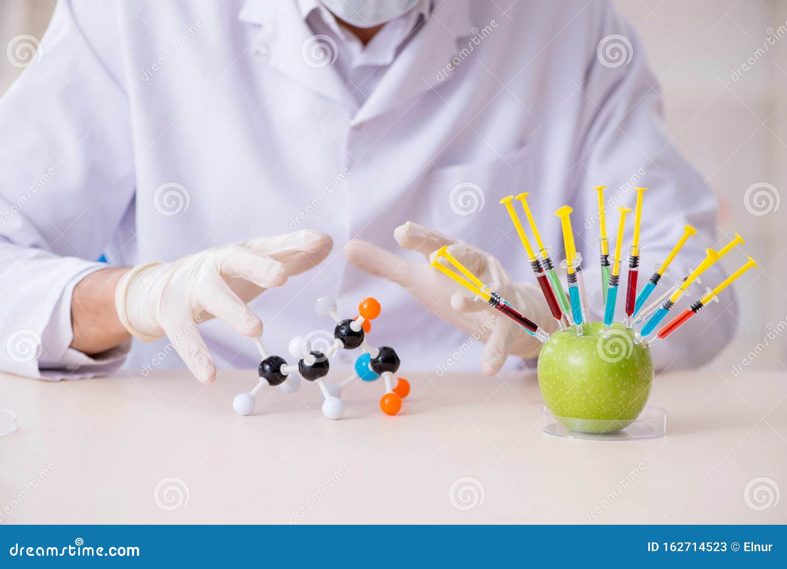 Male Nutrition Expert Testing Food Products in Lab Stock Image - Image ...