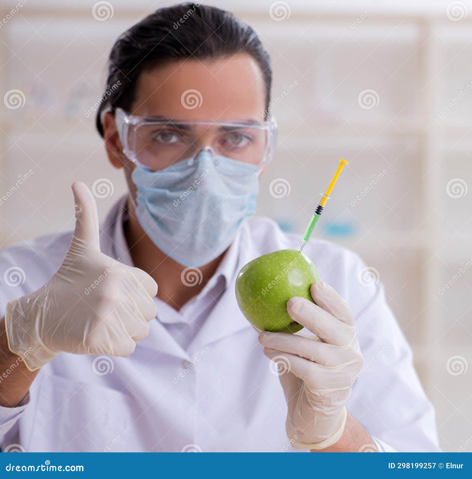 Male Nutrition Expert Testing Food Products in Lab Stock Image - Image ...