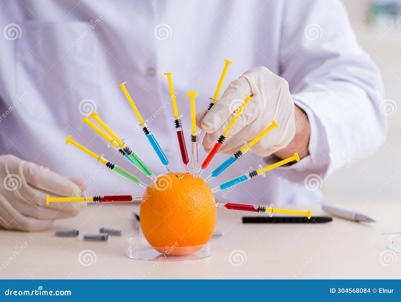 Male Nutrition Expert Testing Food Products in Lab Stock Photo - Image ...