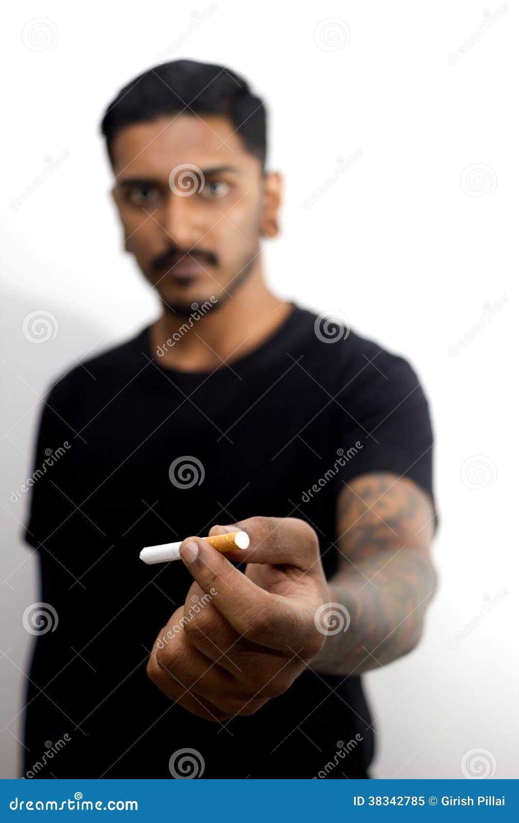 Male offering a cigarette stock image. Image of nicotine - 38342785