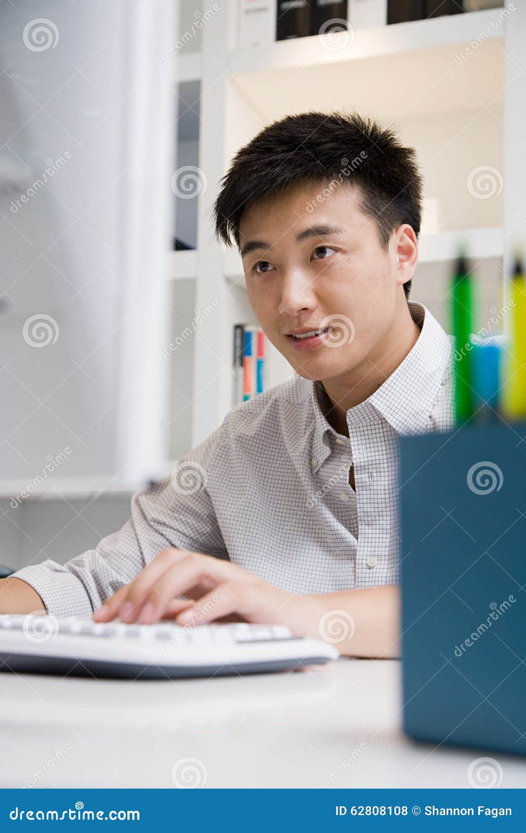 Male office worker stock photo. Image of information - 62808108
