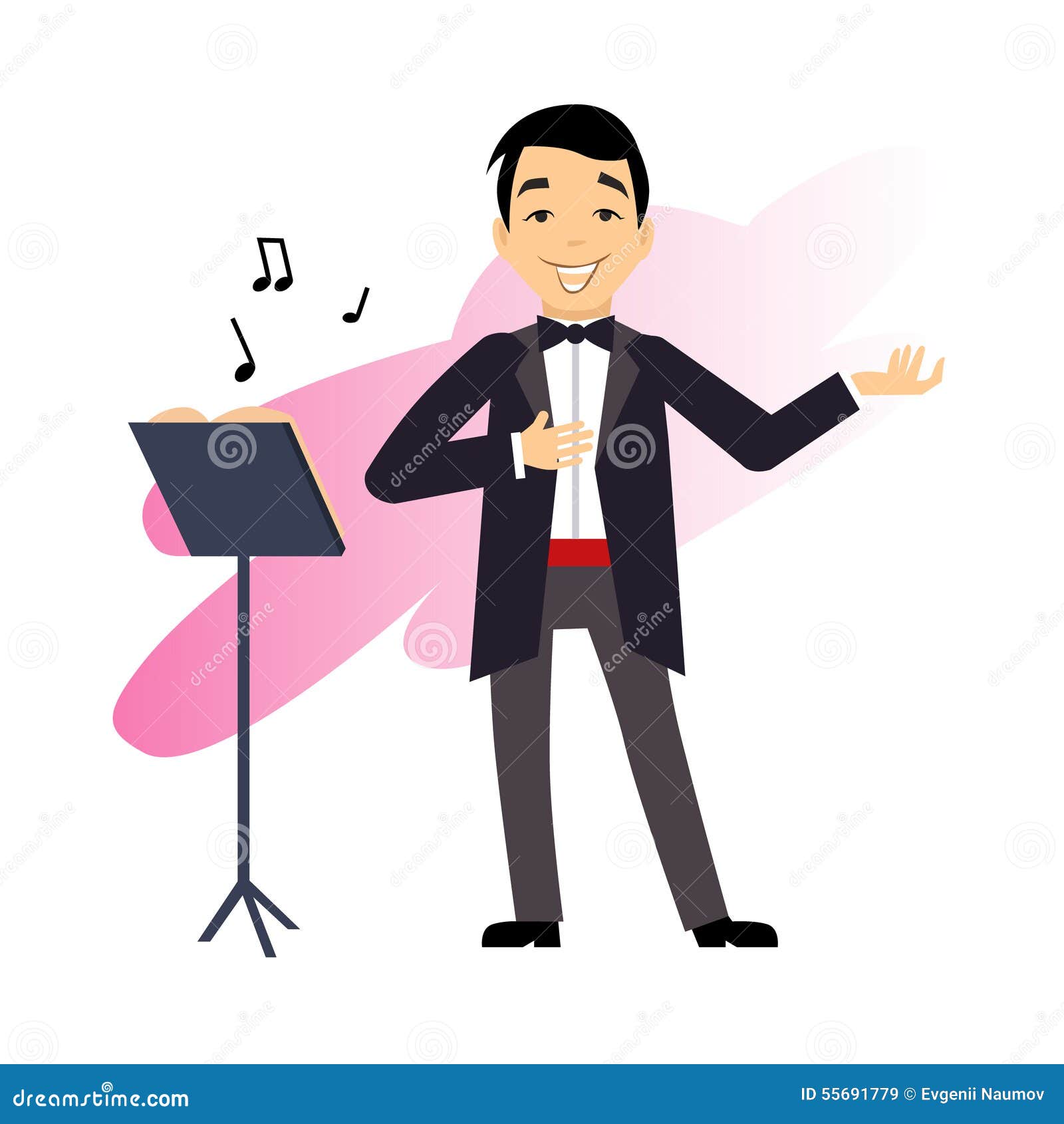 Male Opera Singer stock illustration. Illustration of icon - 55691779