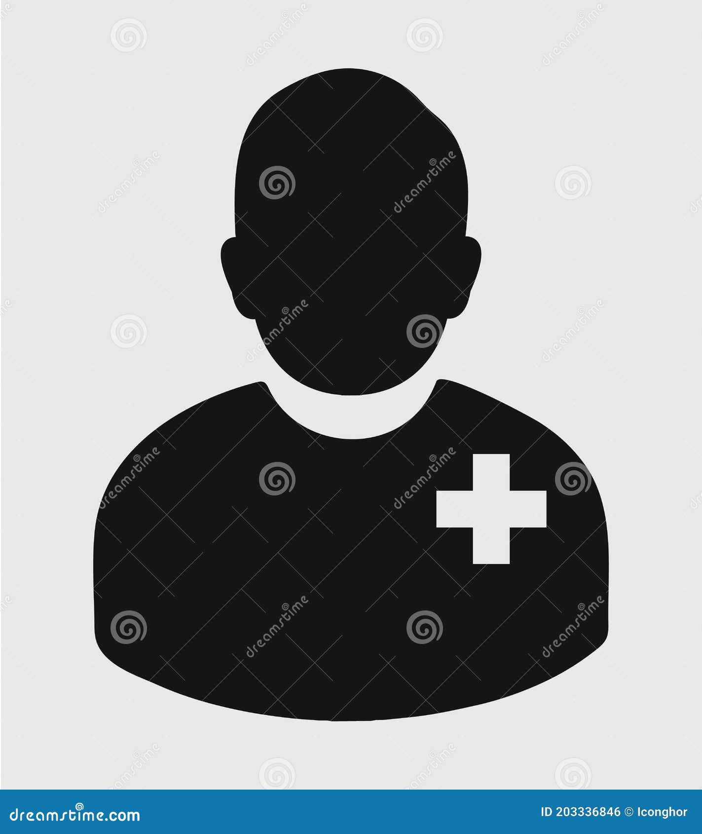 Male Patient Icon. stock vector. Illustration of people - 203336846