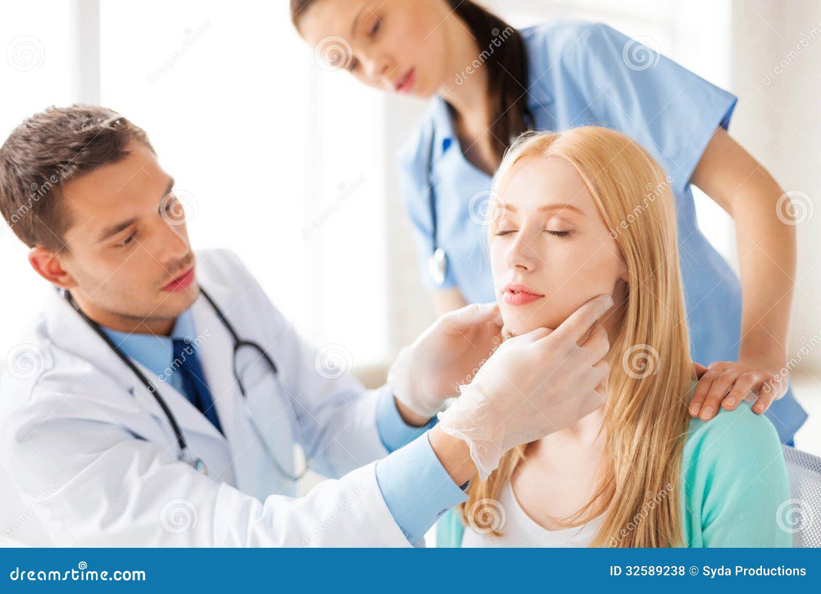 Male Plastic Surgeon with Patient Stock Photo - Image of beautician ...