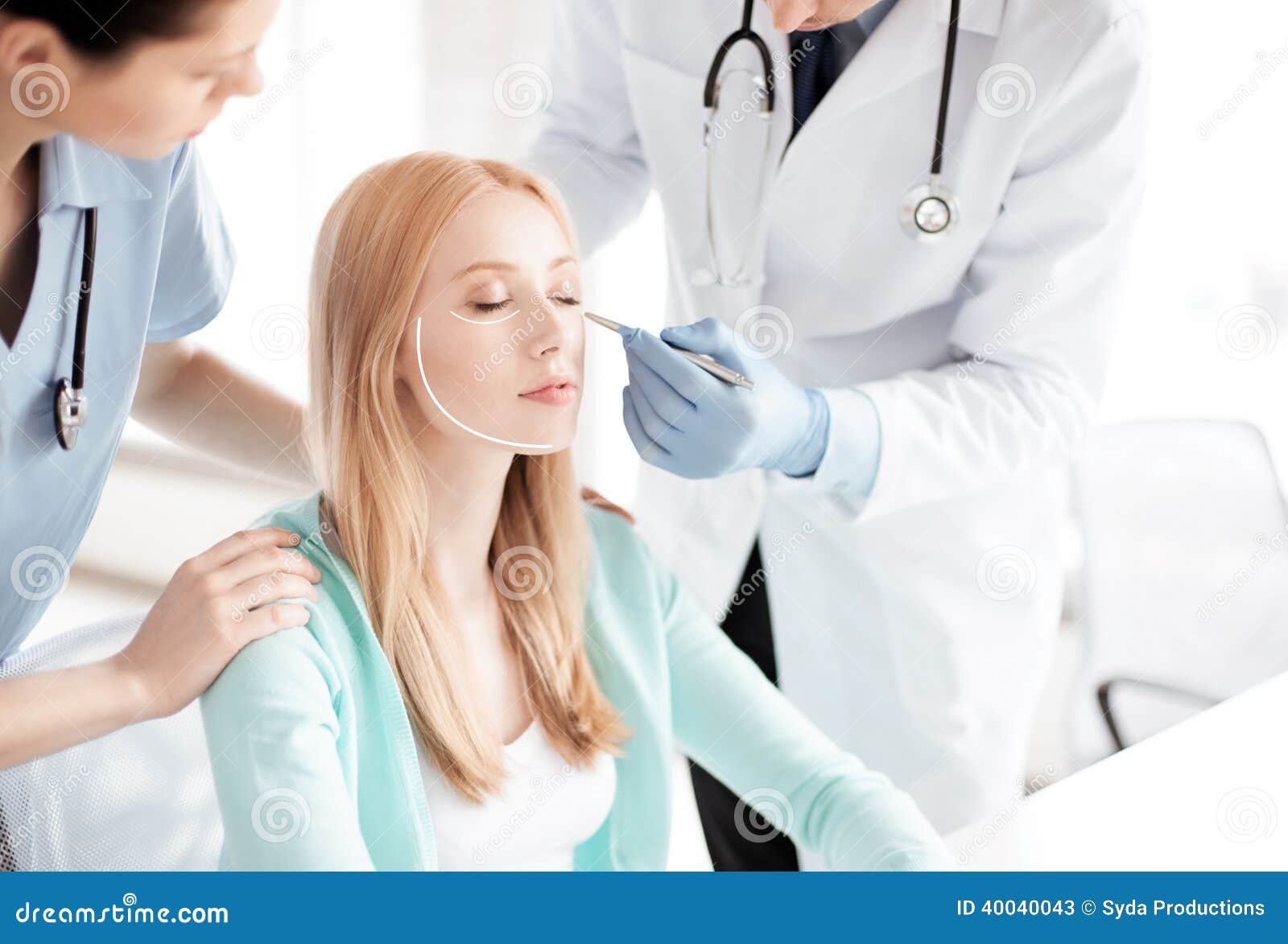 Male Plastic Surgeon with Patient Stock Image - Image of health ...