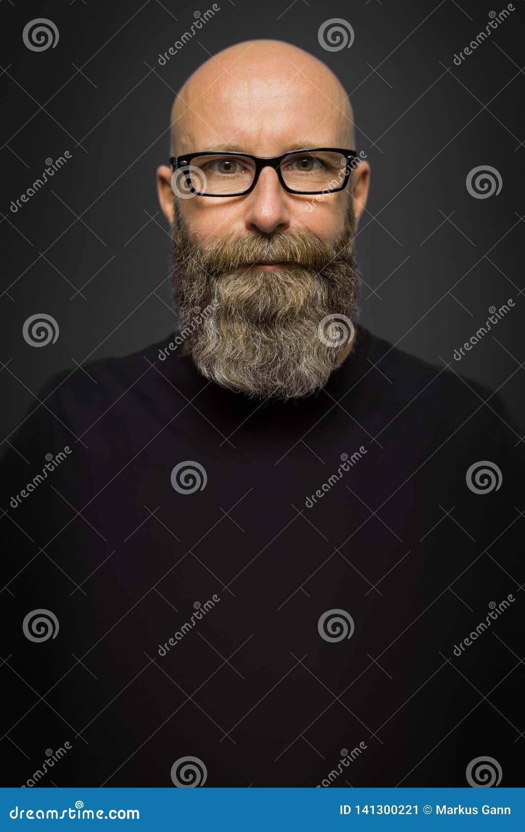 Male Portrait with Full Beard Stock Image - Image of human, male: 141300221