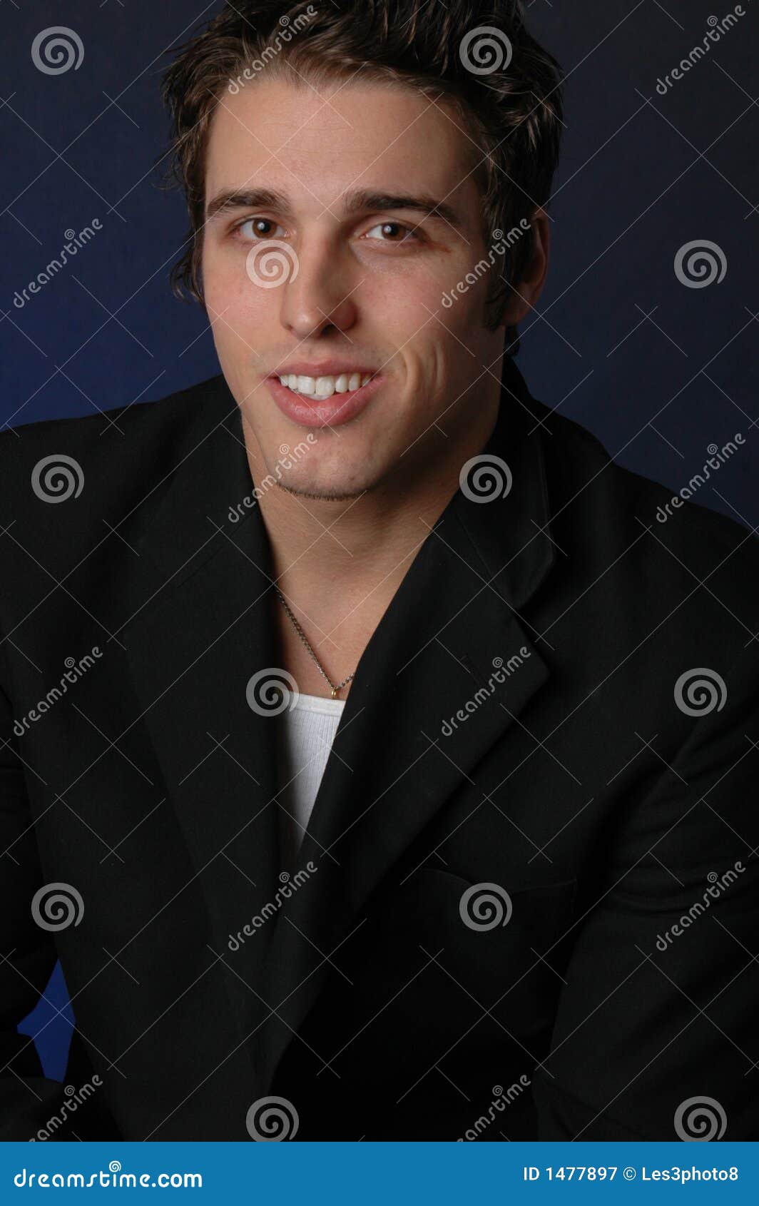 Male portrait with smile stock image. Image of clef, grin - 1477897