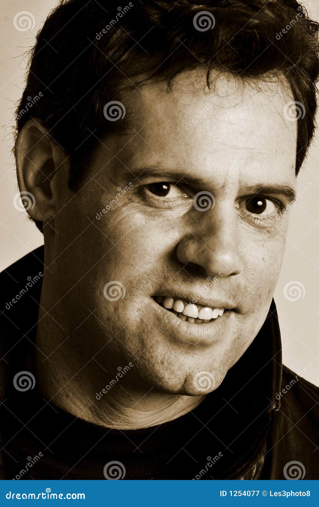 Male portrait smiling stock image. Image of serious, happy - 1254077