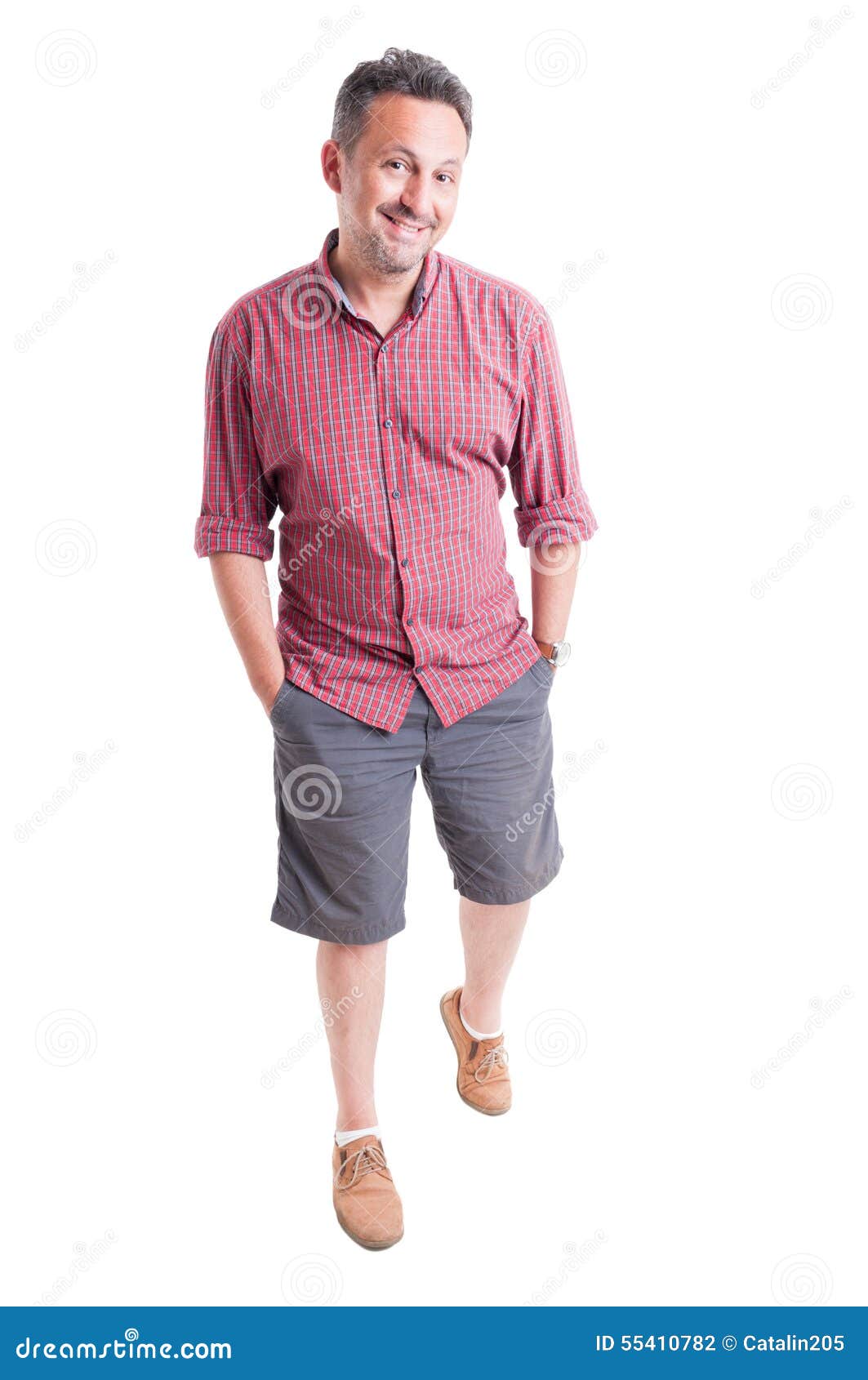 Male Posing Wearing Summer Clothes Stock Photo - Image of person ...