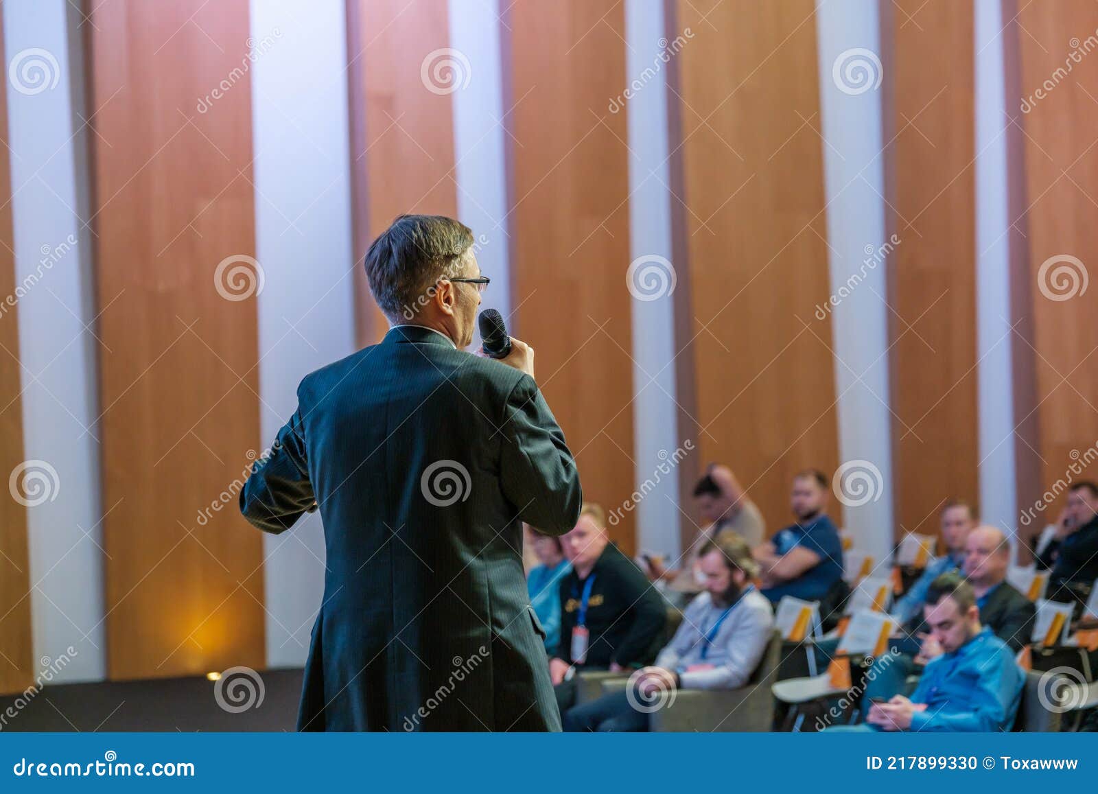 Male Presenter Speaks To Audiences at Seminar Editorial Image - Image ...
