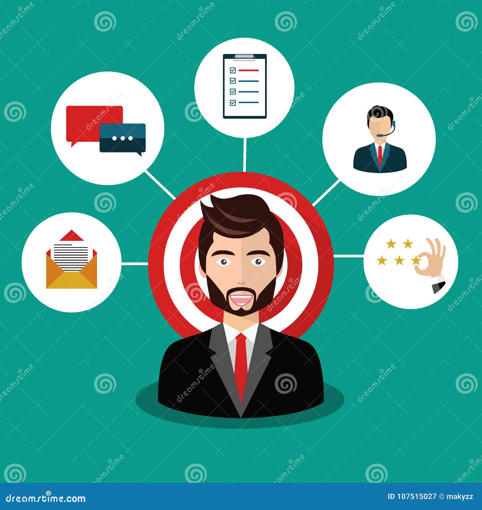 Male Presenting Customer Relationship Management. System for Managing ...