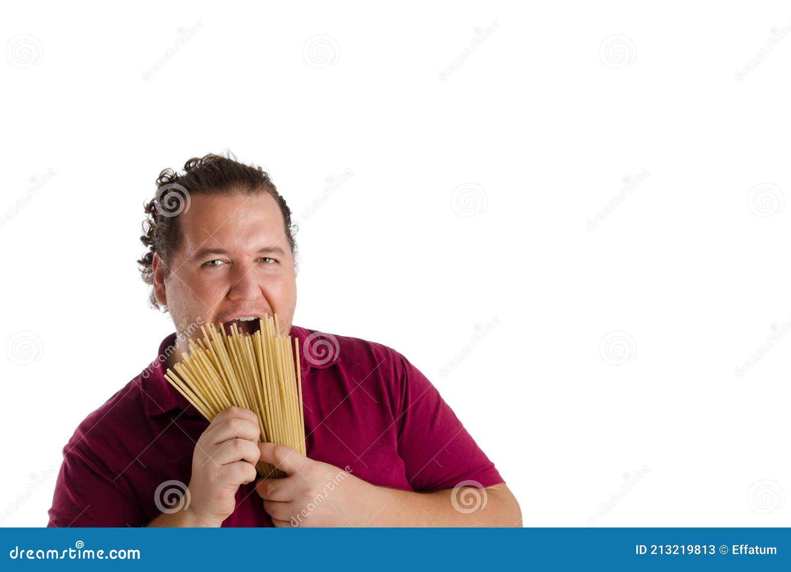 Male Problem. Funny Fat Man. Funny Crazy Cook. Stock Image - Image of ...