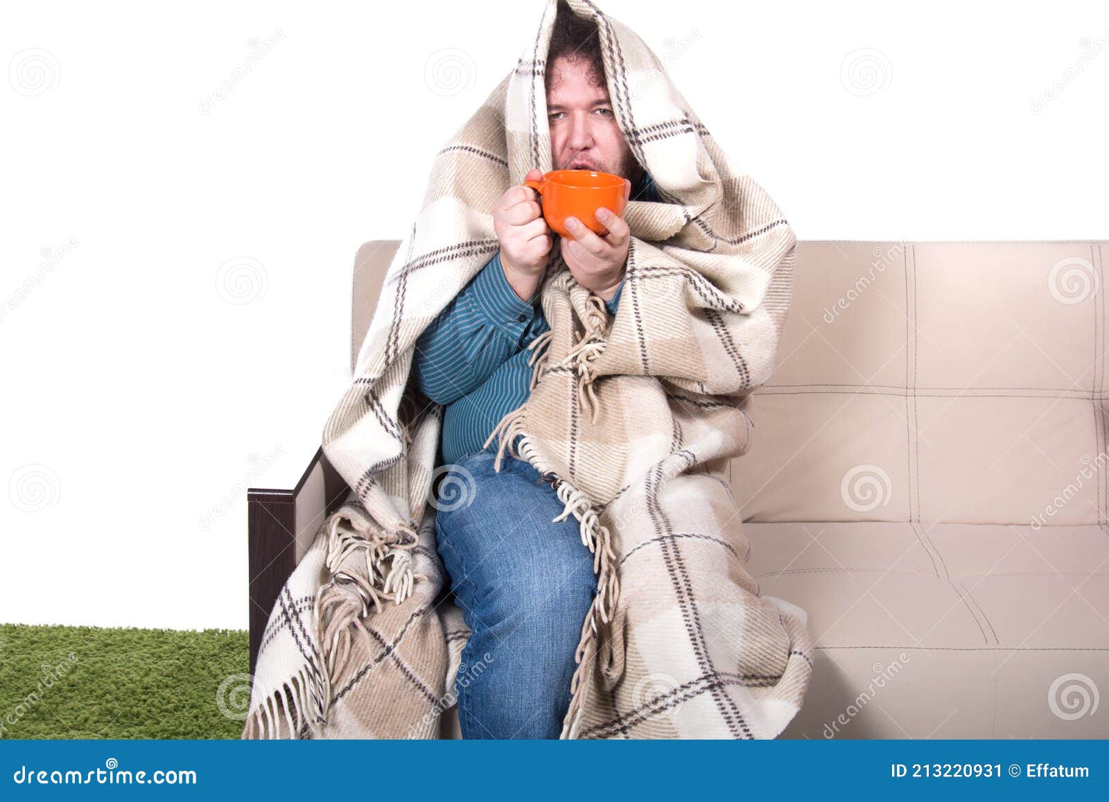 Male Problem. Funny Fat Man. Stock Image - Image of disease, freeze ...