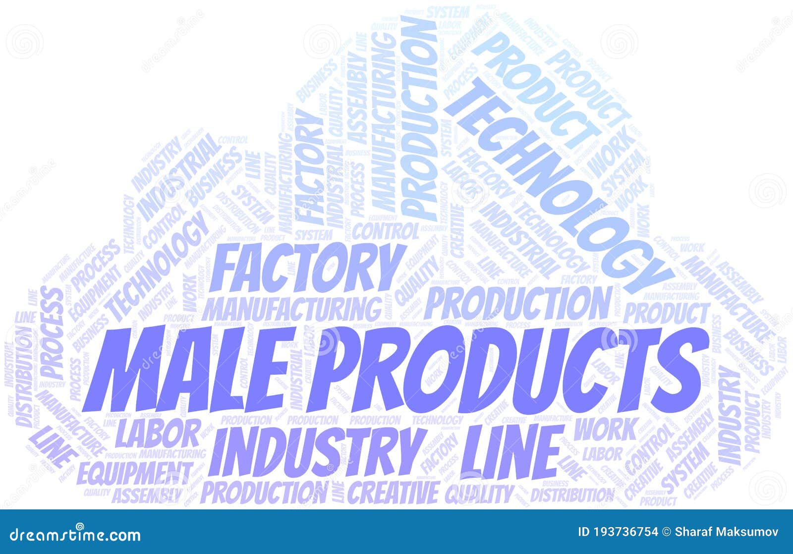 Male Products Word Cloud Create with Text only. Stock Vector ...