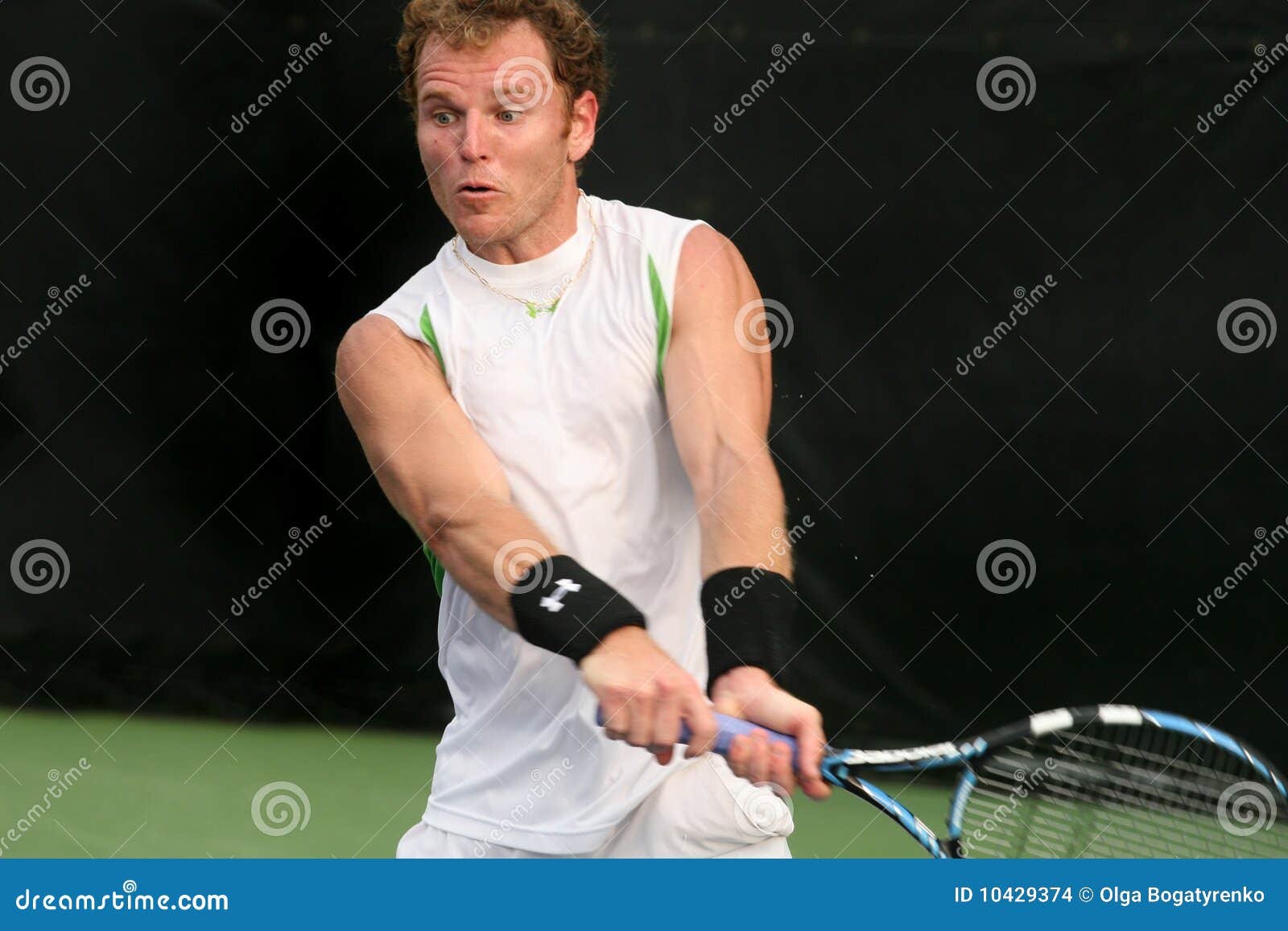 Male Professional Tennis Player Backhand Editorial Stock Image - Image ...