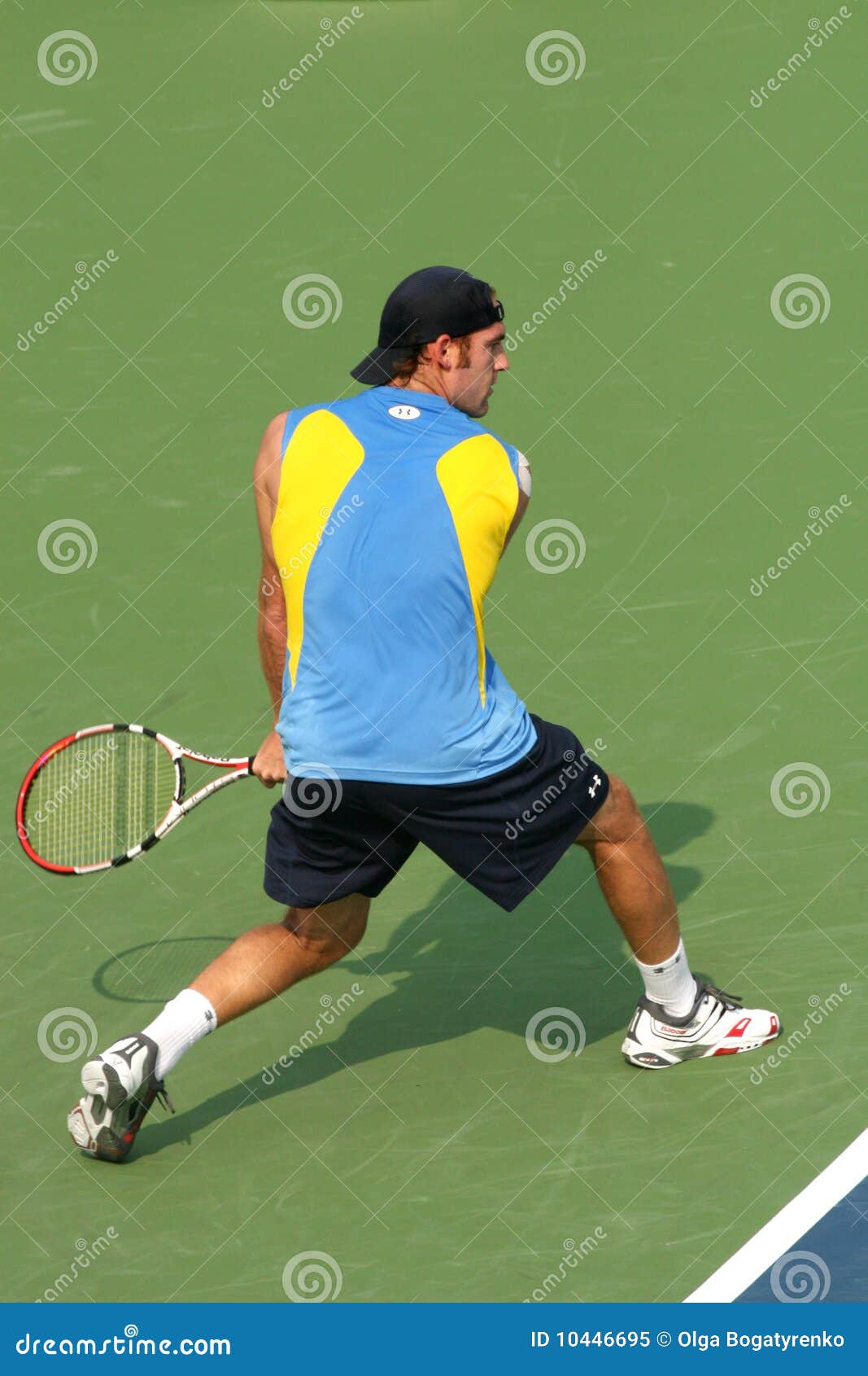 Male Professional Tennis Player Backhand Editorial Image - Image of ...