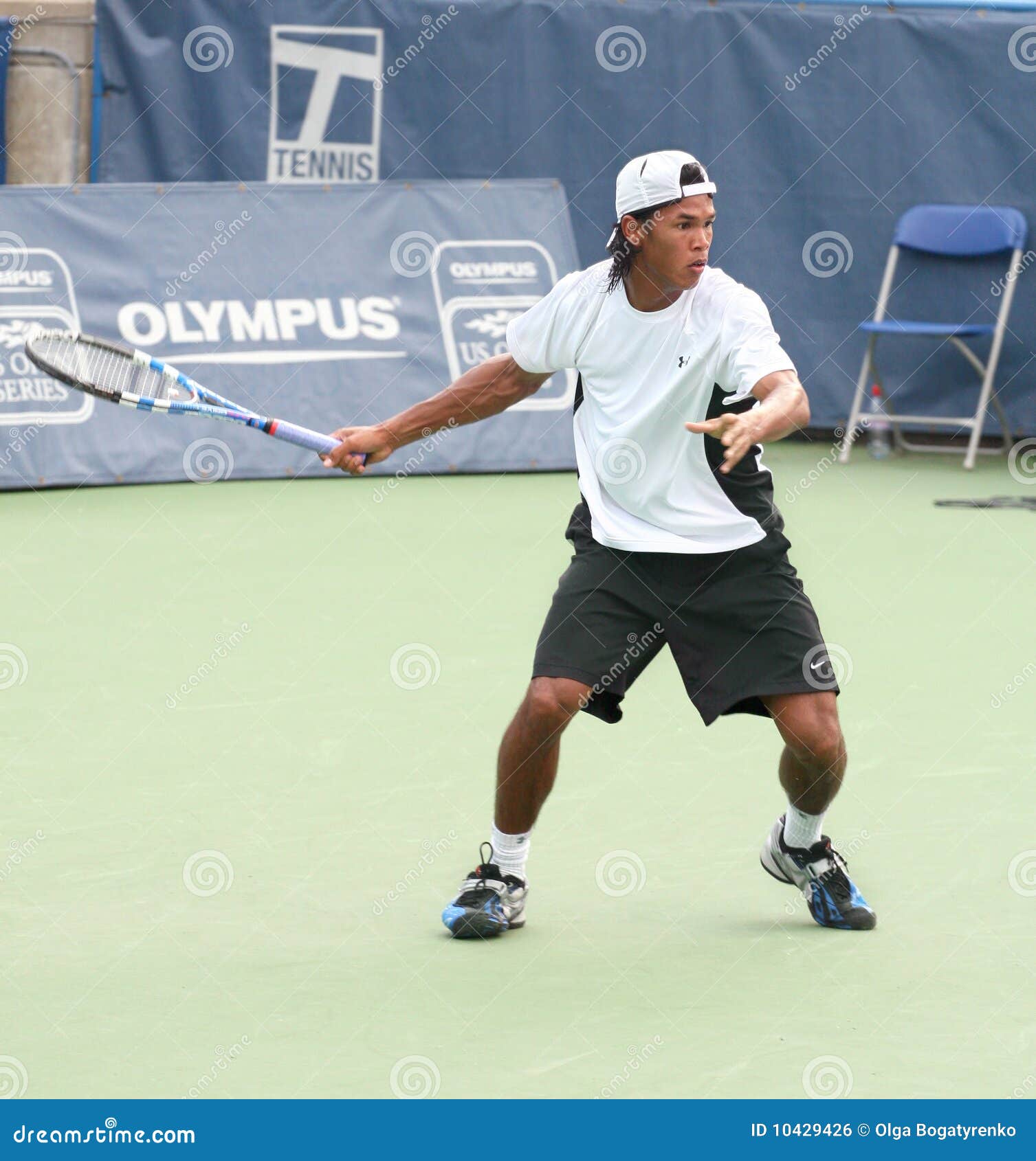 Male Professional Tennis Player Forehand Editorial Photo - Image of ...