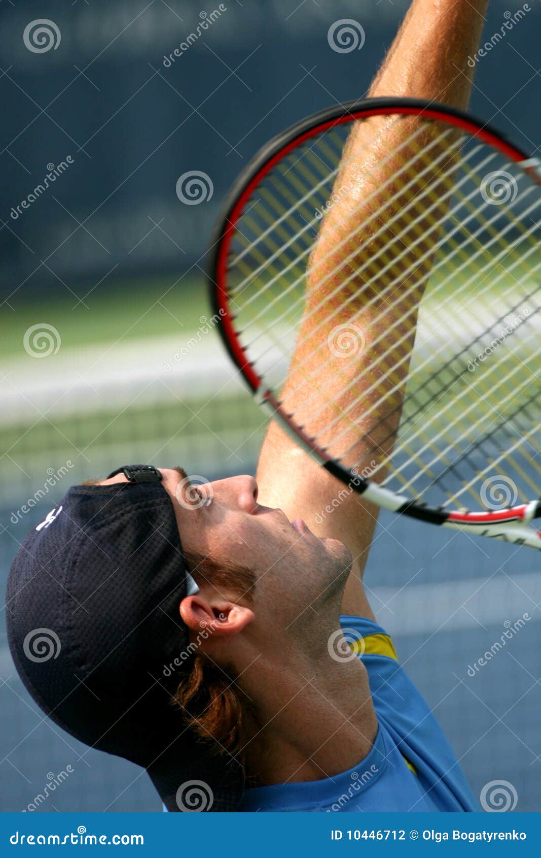 Male Professional Tennis Player Serve Editorial Photography - Image of ...