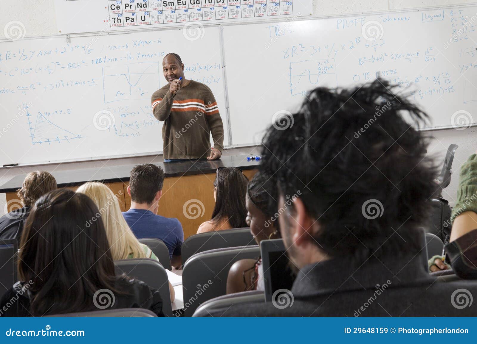 Male Professor Teaching Students Stock Image - Image of friend, casual ...