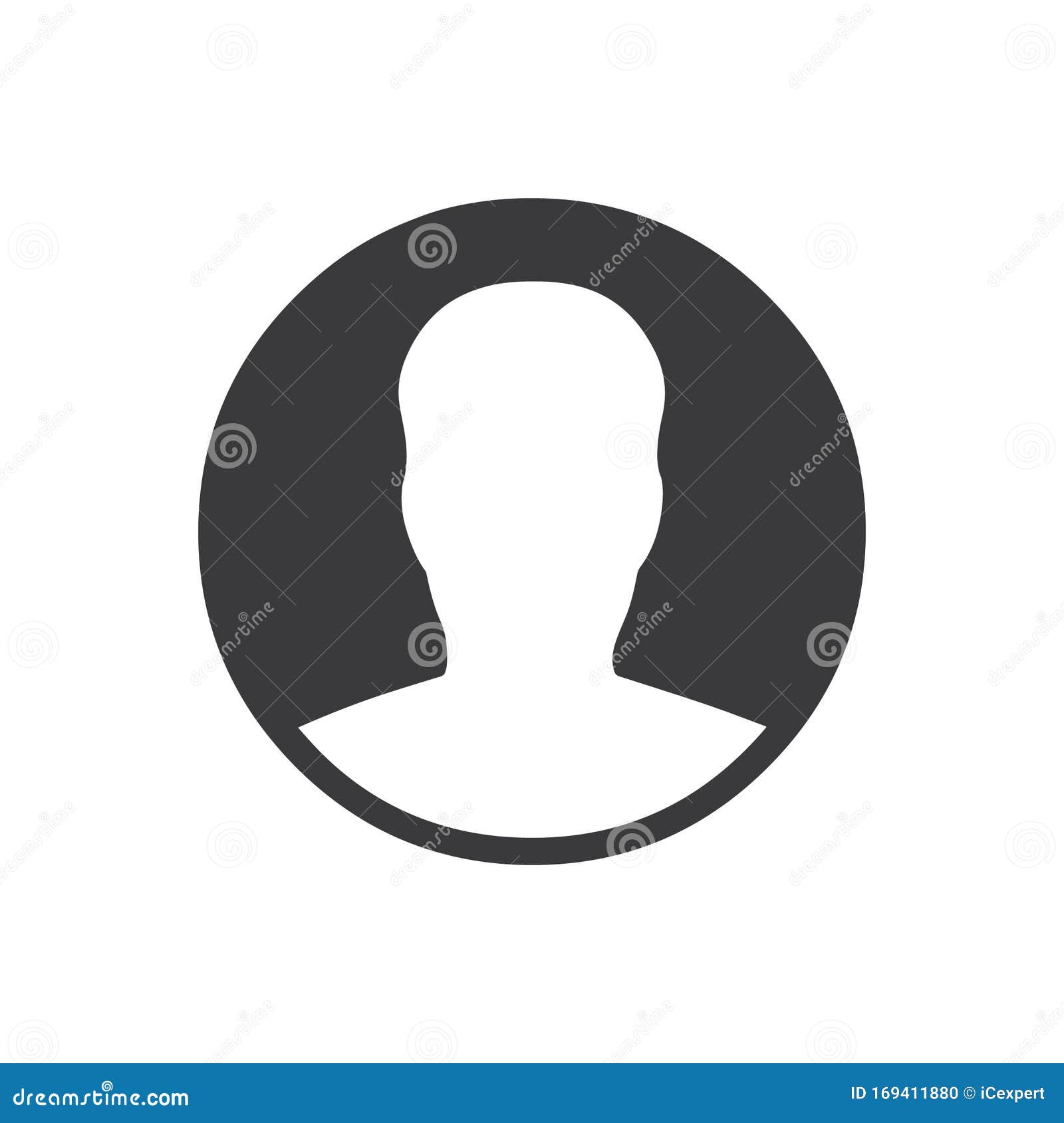 Profile picture icon stock vector. Illustration of business - 169411880