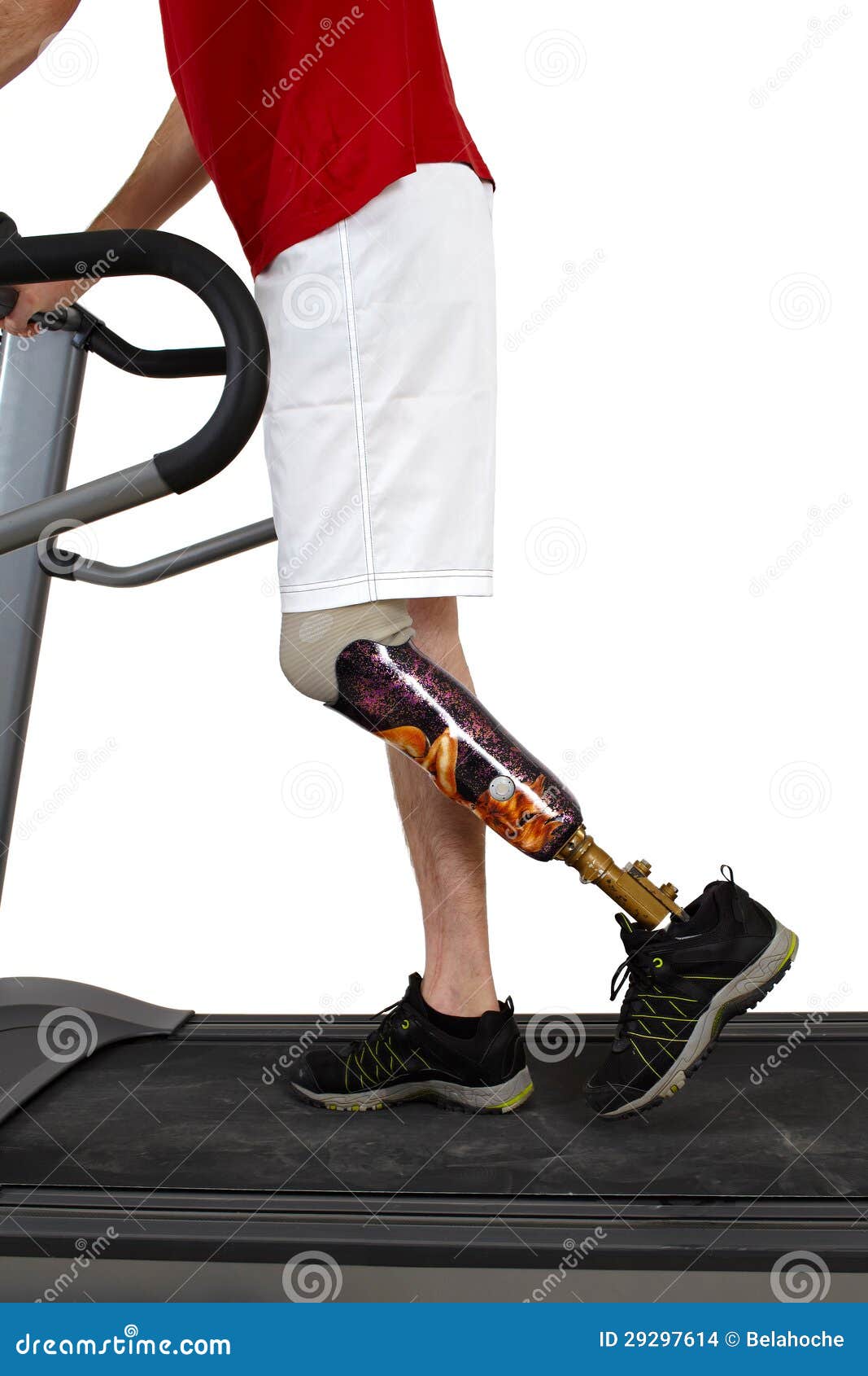 Male Prosthesis Wearer Undergoing Rehabilitation Stock Photo - Image of ...