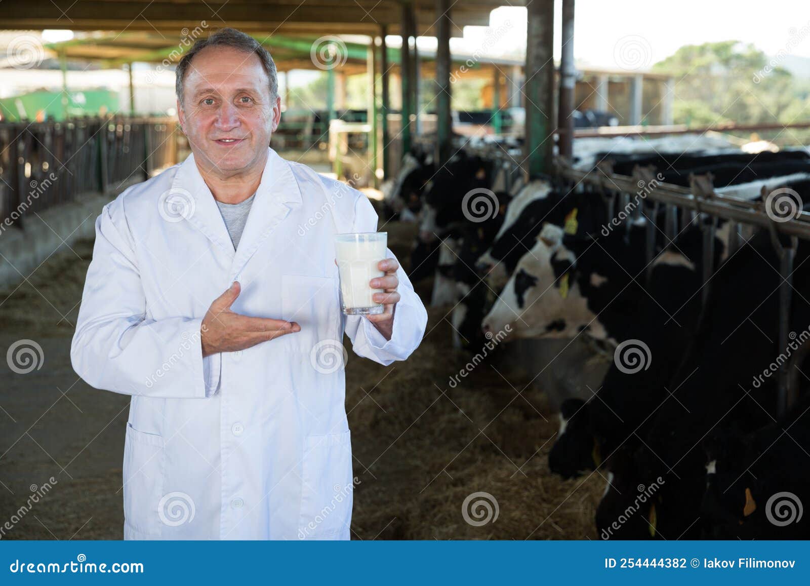 Male Quality Expert is Standing in Uniform Stock Photo - Image of grass ...