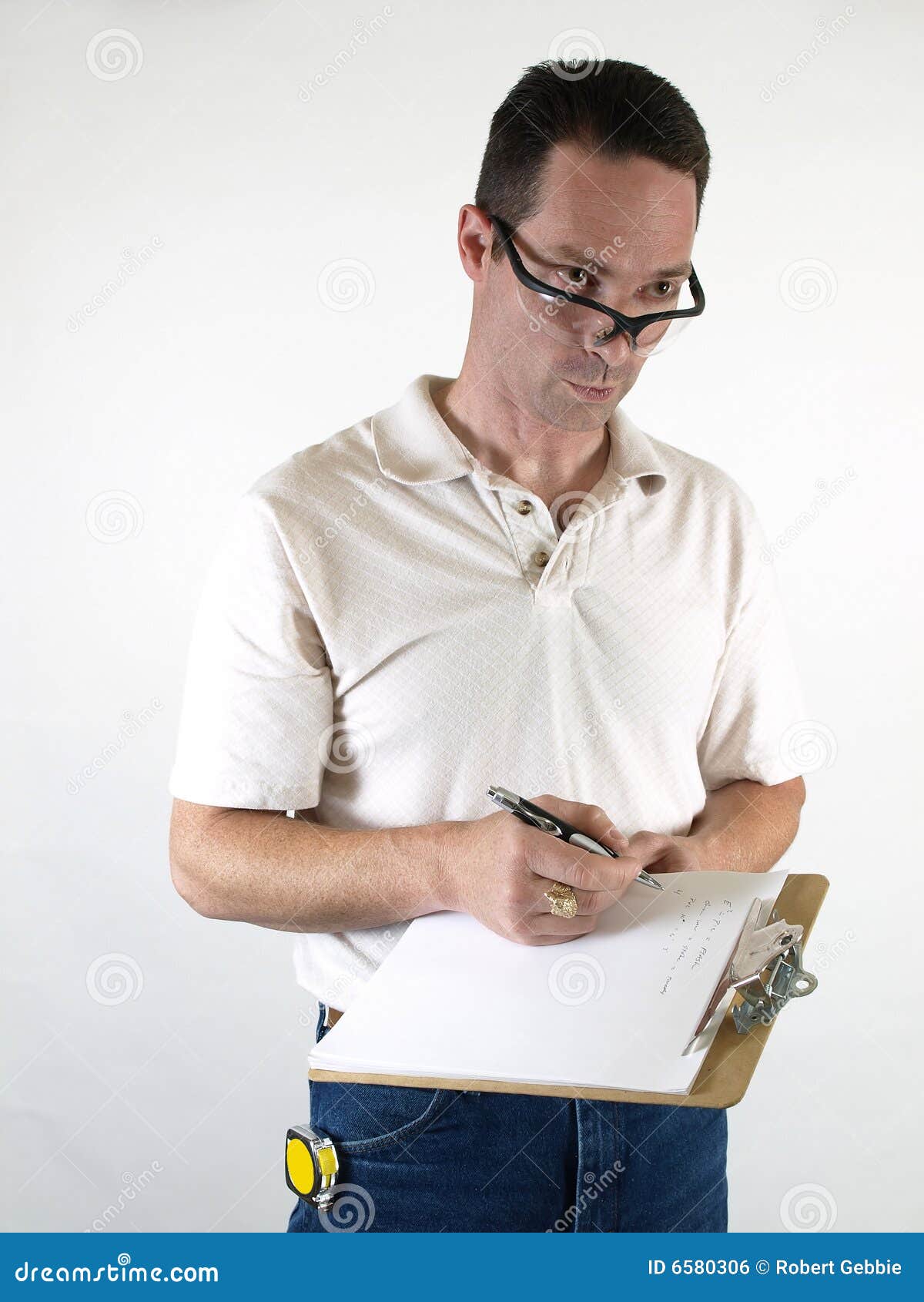 Male with Questioning Look stock photo. Image of measure - 6580306