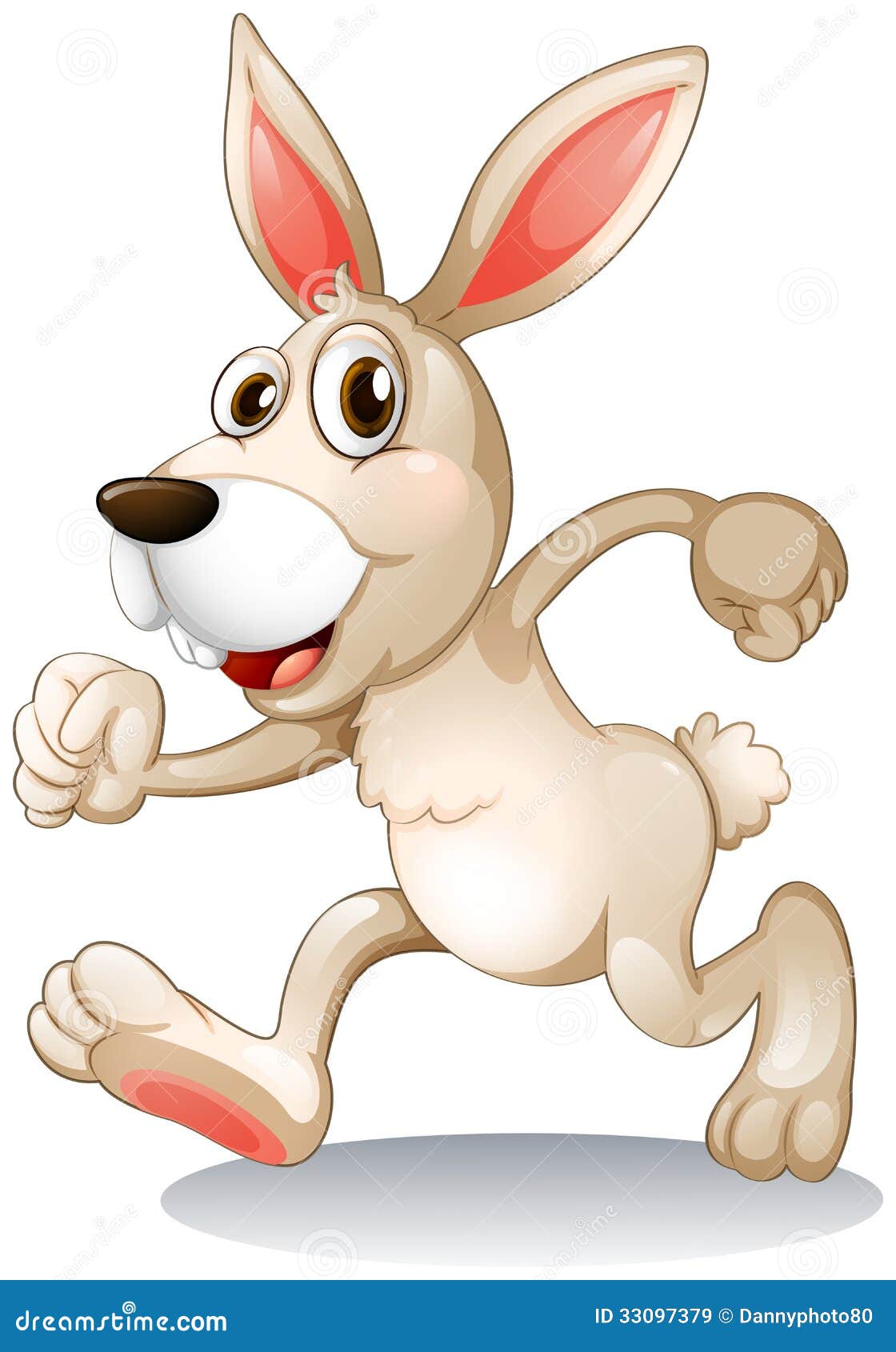 A male rabbit stock vector. Illustration of design, walk - 33097379