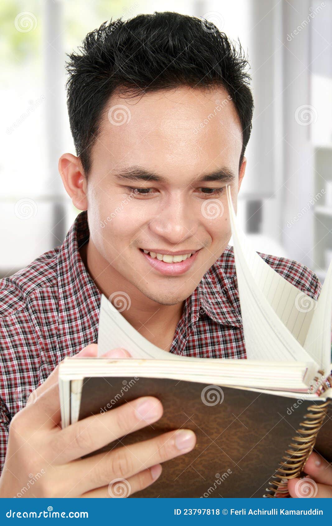 Male reading a book stock photo. Image of building, class - 23797818