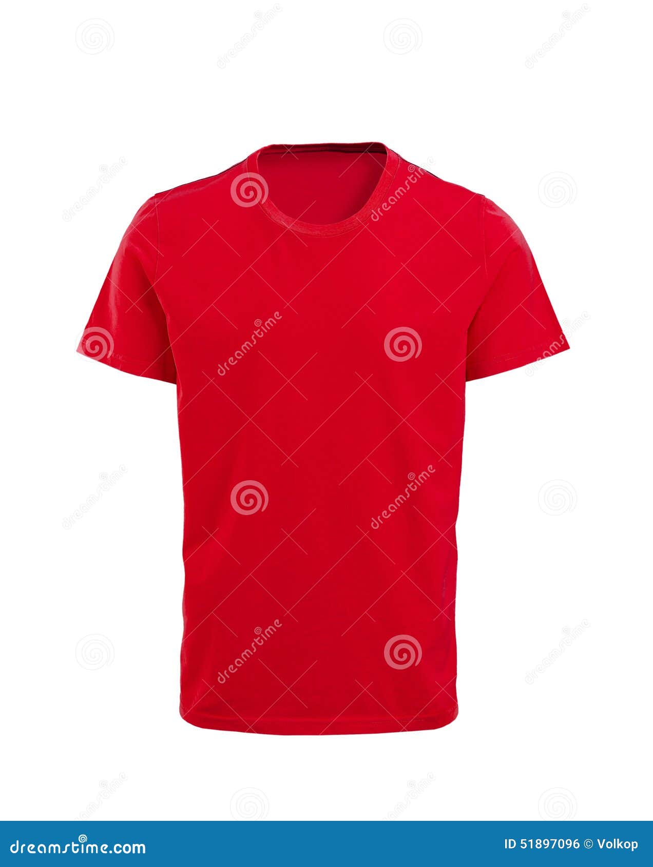 Male Red T-shirt Isolated on White Stock Photo - Image of retail ...