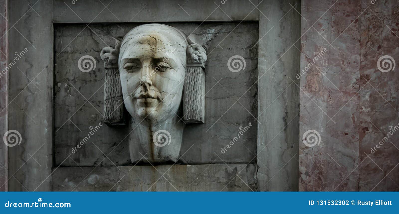 Bas-relief Of A Male Face Stock Photography | CartoonDealer.com #45141776