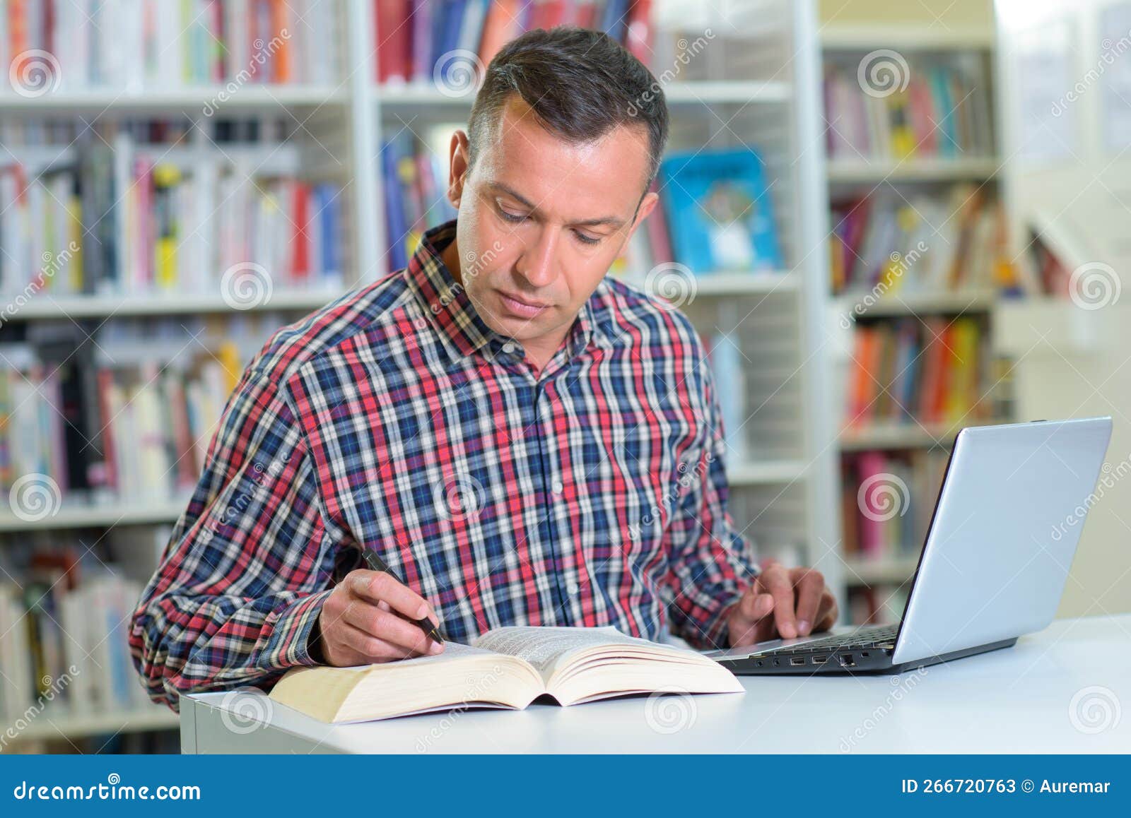Male researcher at work stock image. Image of male, highlight - 266720763