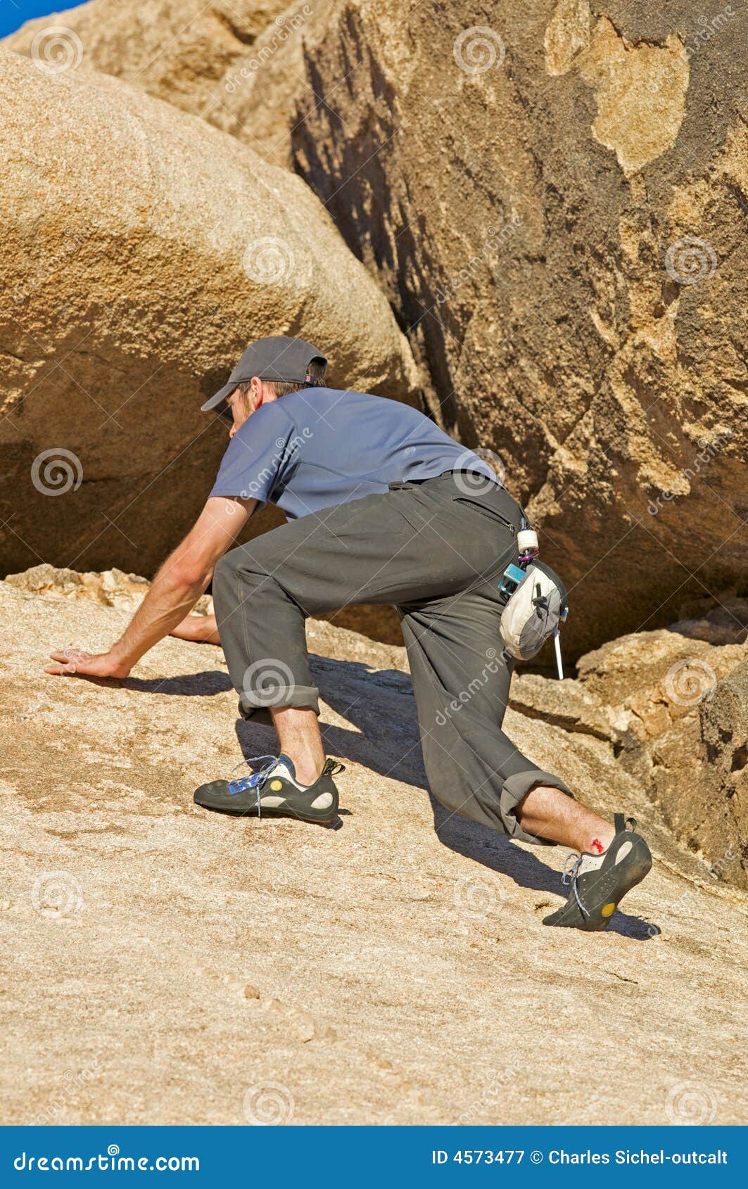 Male rock climber stock image. Image of cliff, hobby, adventure - 4573477