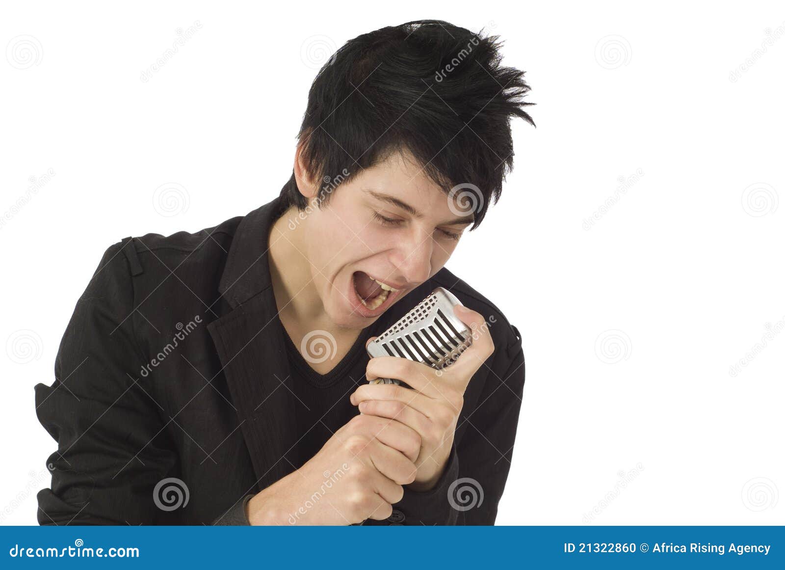 Male rock singer stock photo. Image of male, performer - 21322860