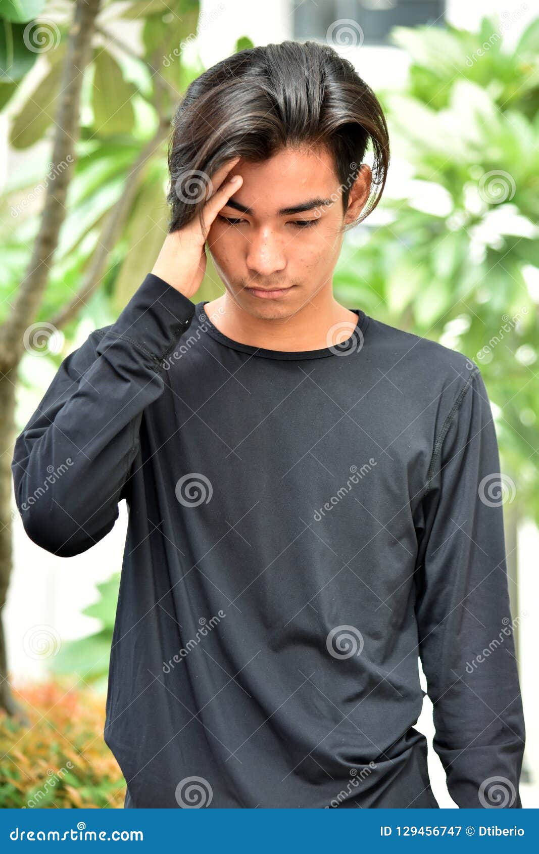 Male and Sadness stock image. Image of depression, masculine - 129456747