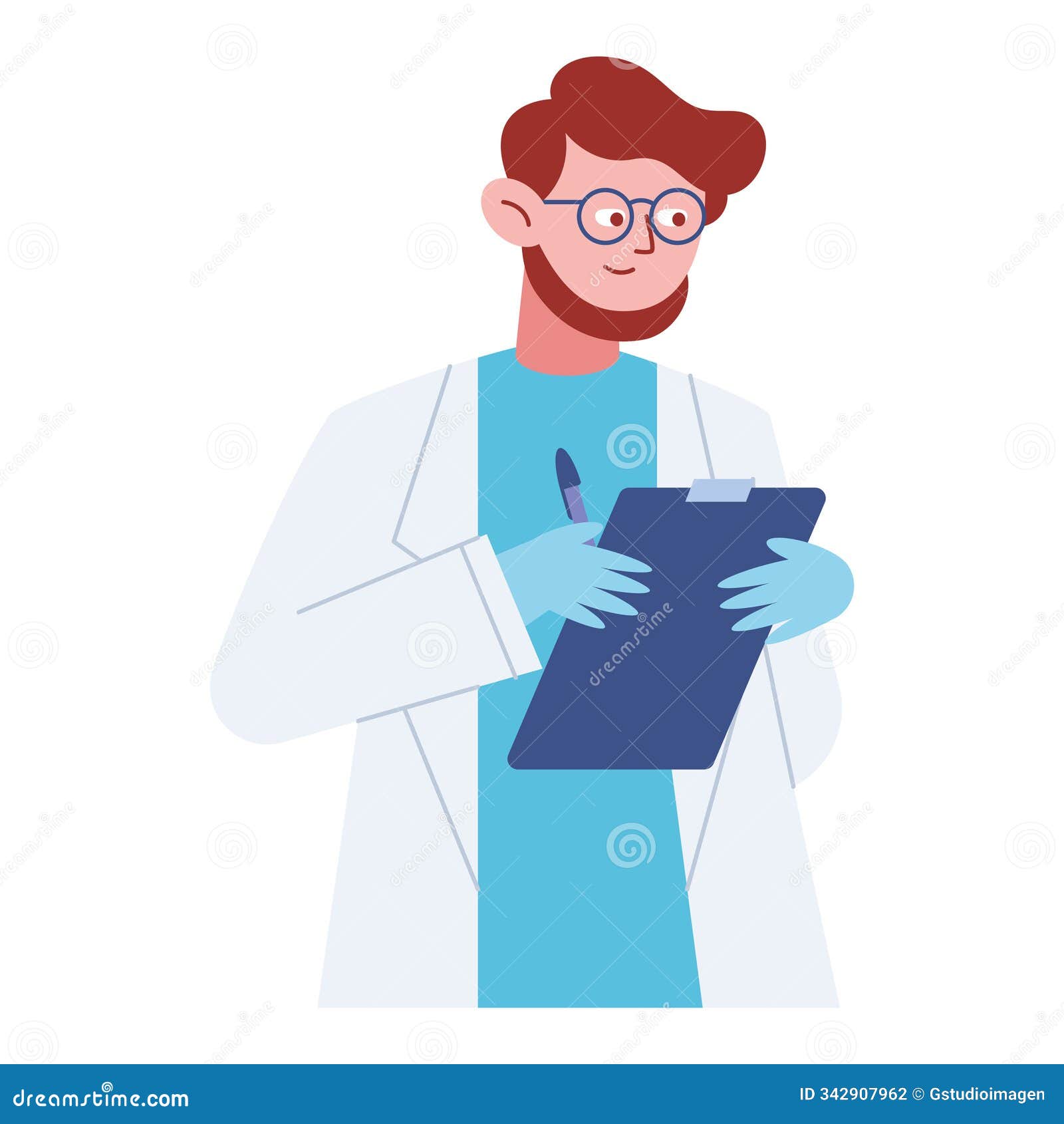 Male Scientist Character Conducting Experiments With Robots In Lab ...