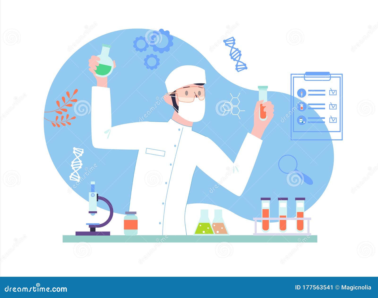 Male Scientist Doing a Medical Research at the Laboratory. Biochemical ... Male Scientist Doing a Medical Research at the Laboratory. Biochemical ...