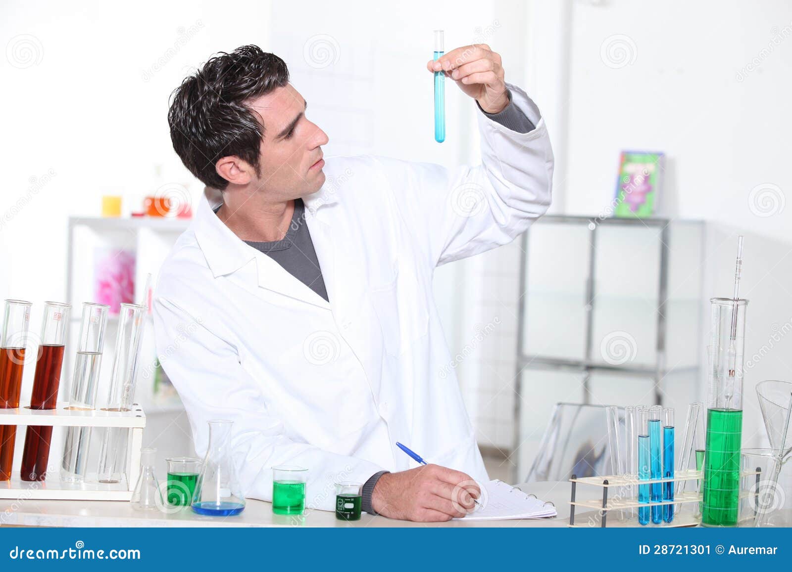 Male Scientist in Laboratory Stock Image - Image of laboratory, adult ...