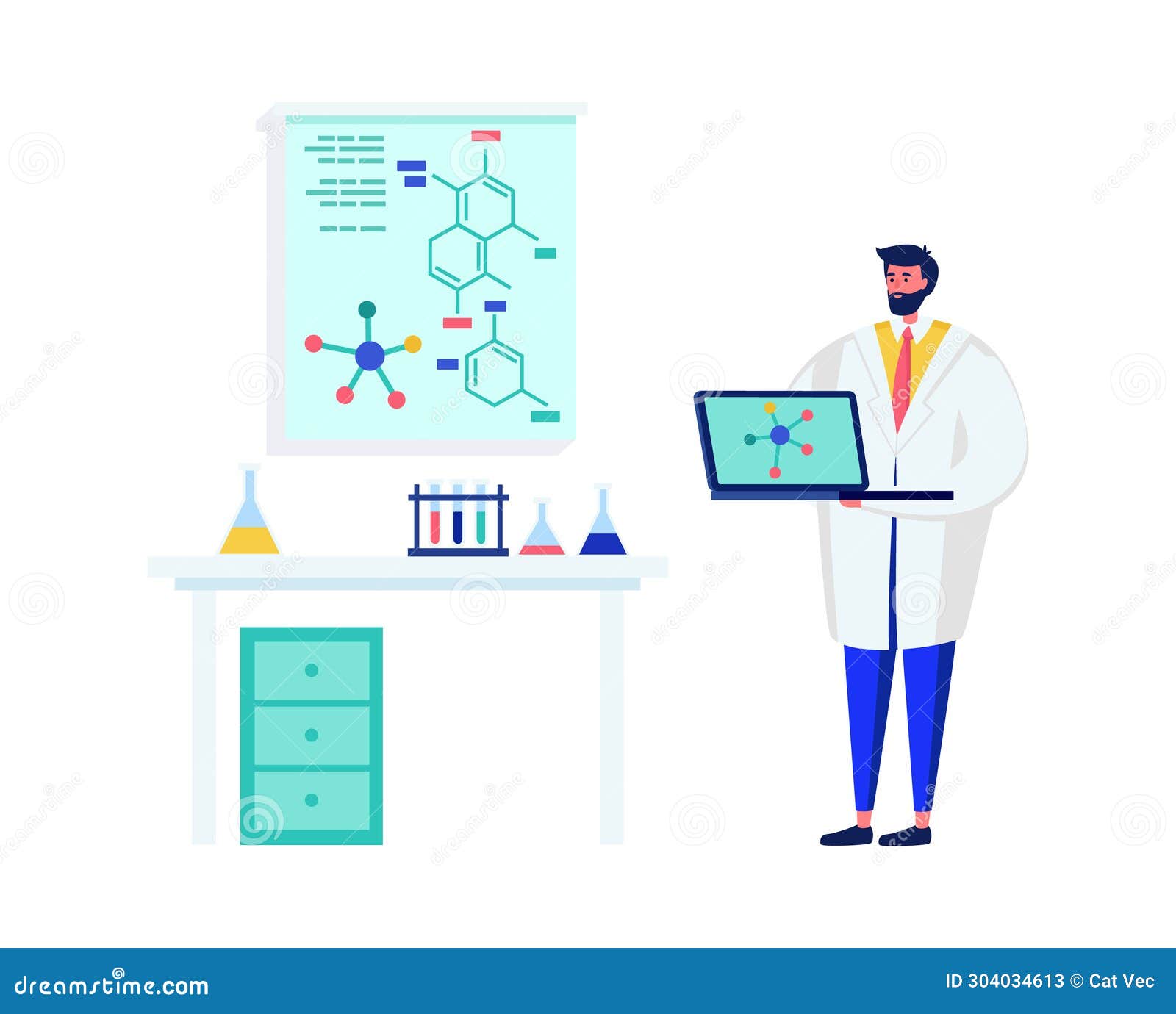 Structure Of Laptop Computer Showing Spare Parts. 3D Illustration ...