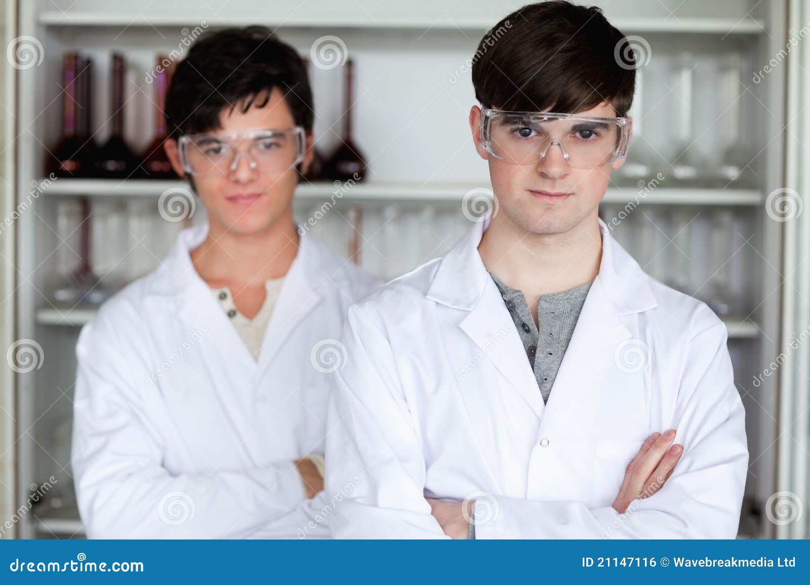 Male scientists posing stock photo. Image of hair, baby - 21147116