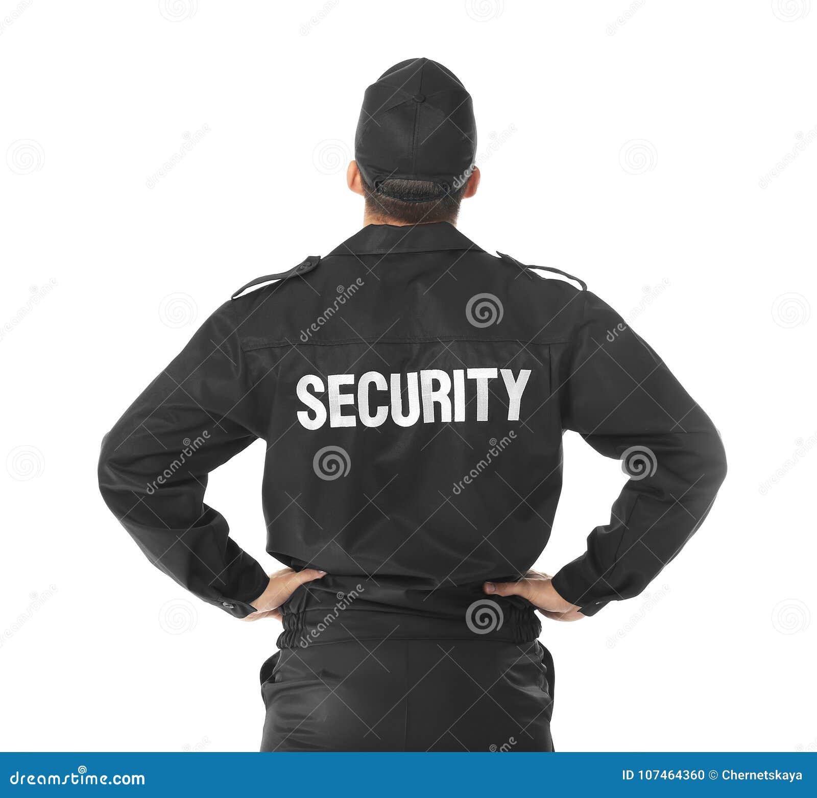 Male security guard stock photo. Image of safety, security - 107464360
