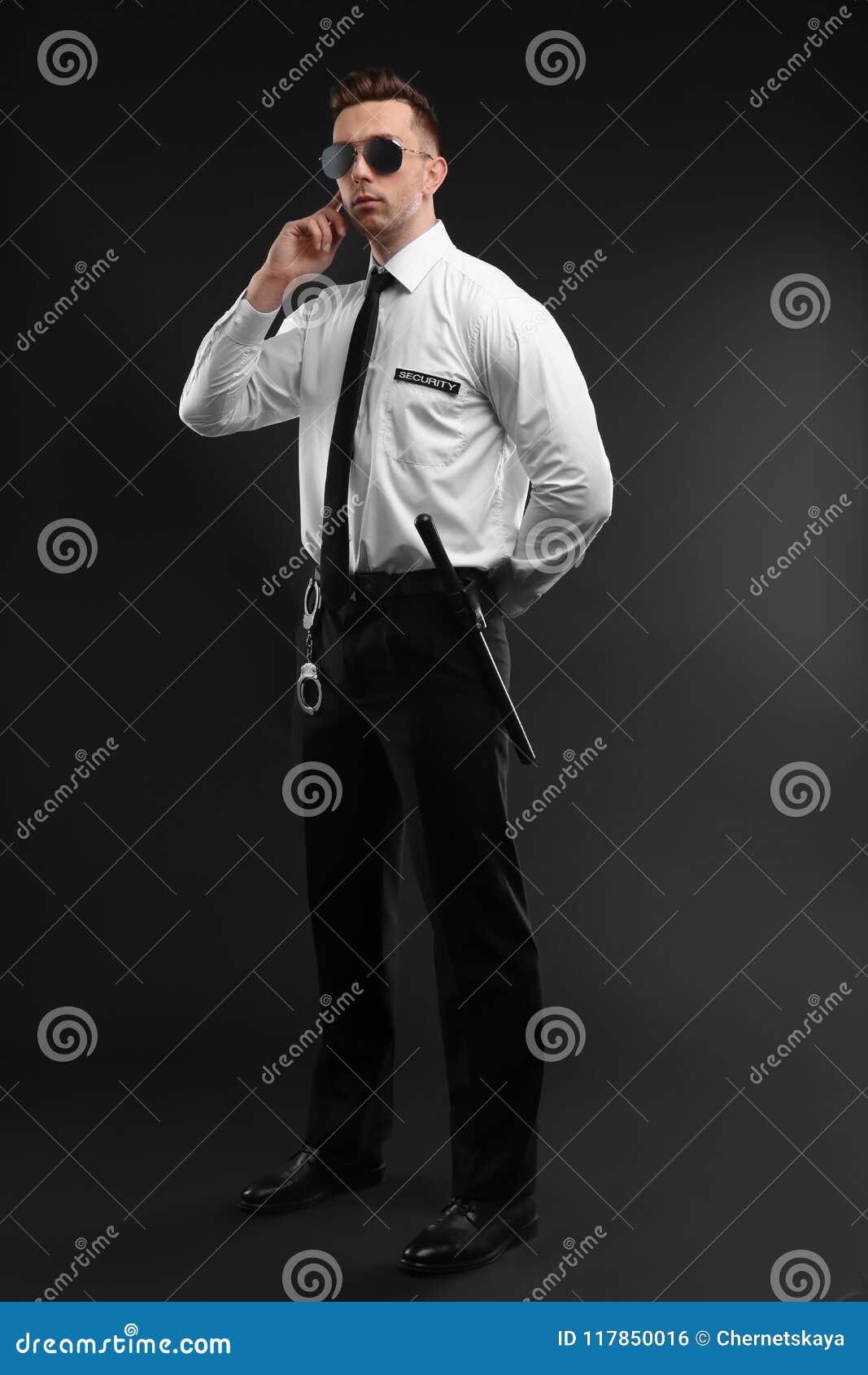 Male Security Guard in Uniform Stock Photo - Image of agency, guard ...