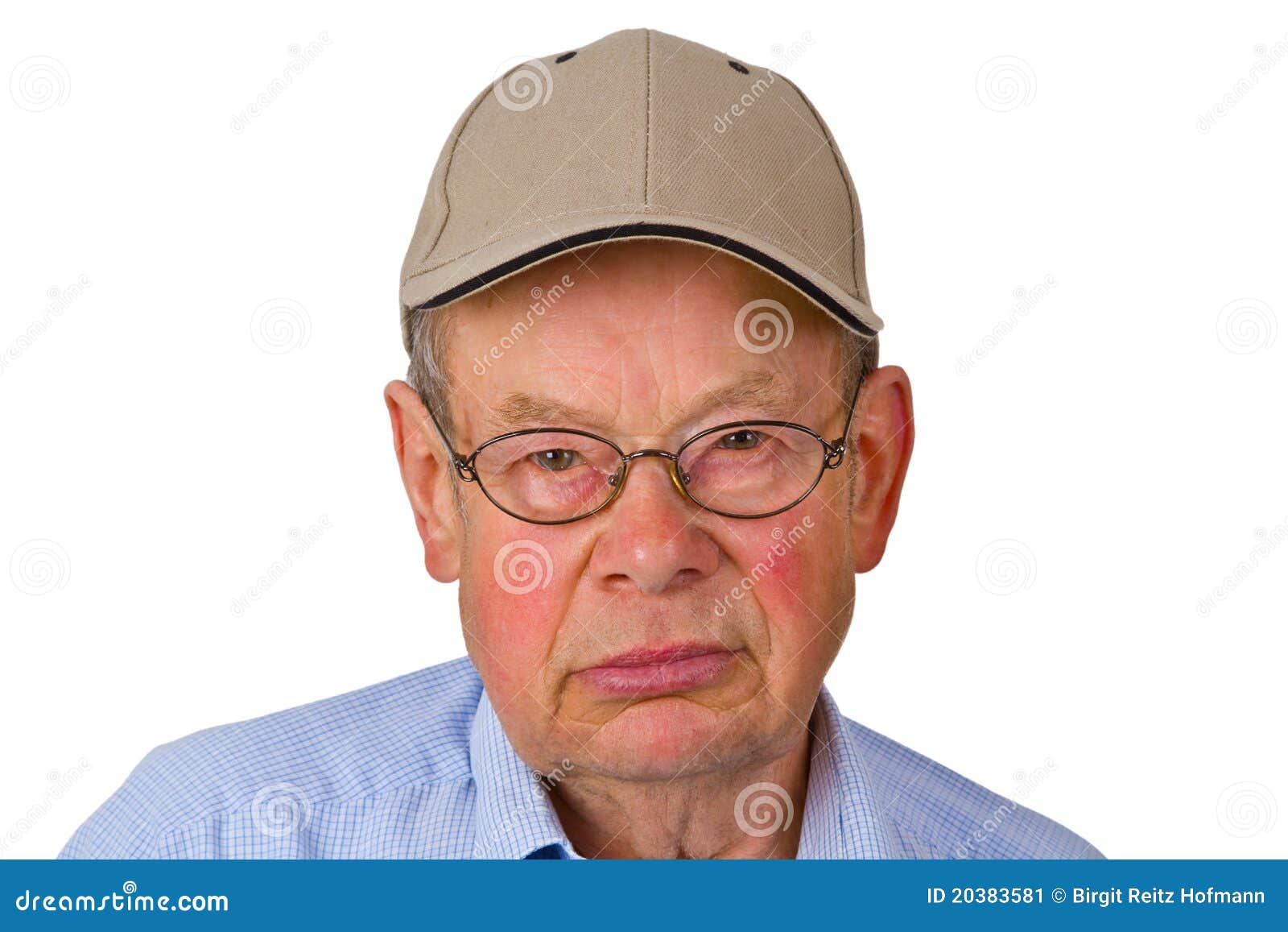 Male senior with cap stock image. Image of male, casual - 20383581