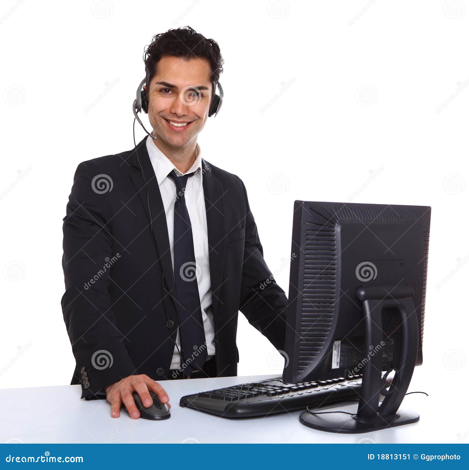 Male Service with a smile stock image. Image of teeth - 18813151