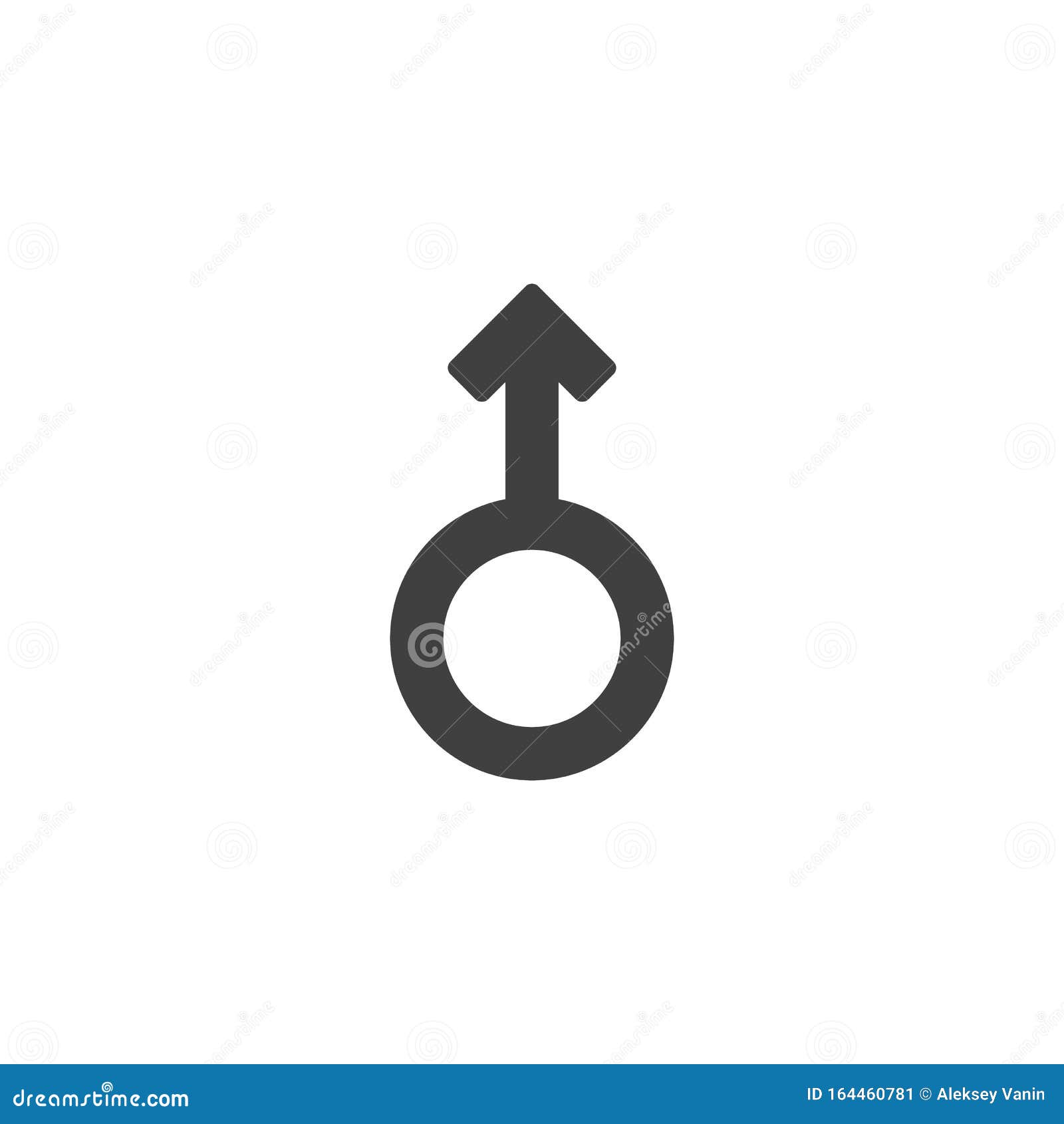 Male Sex Vector Icon Stock Vector Illustration Of Filled 164460781