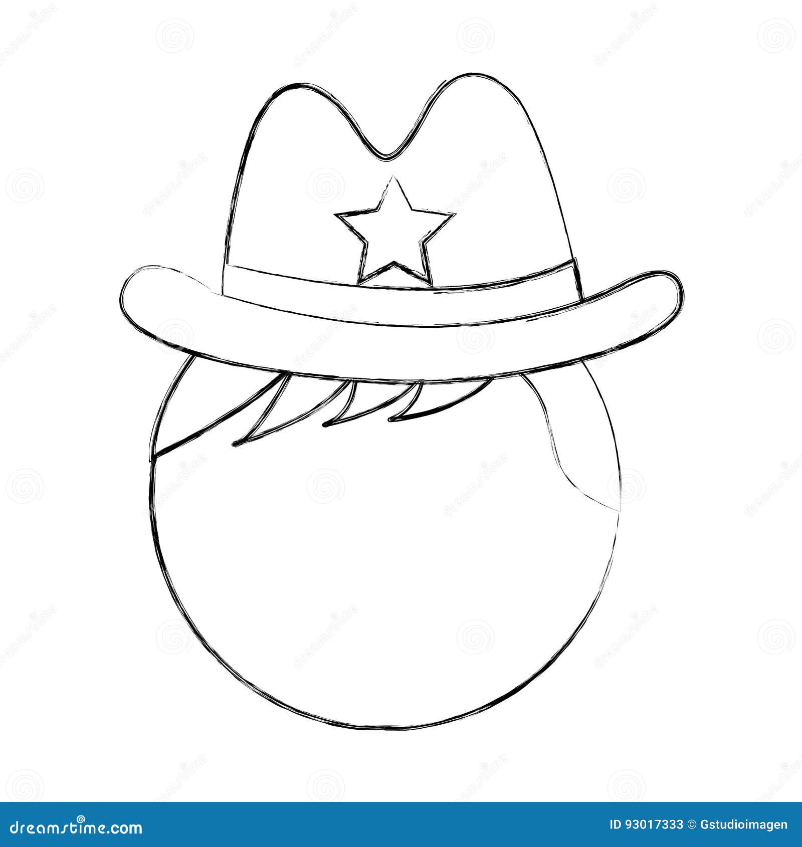 Male Sheriff Avatar Character Stock Vector - Illustration of vector ...