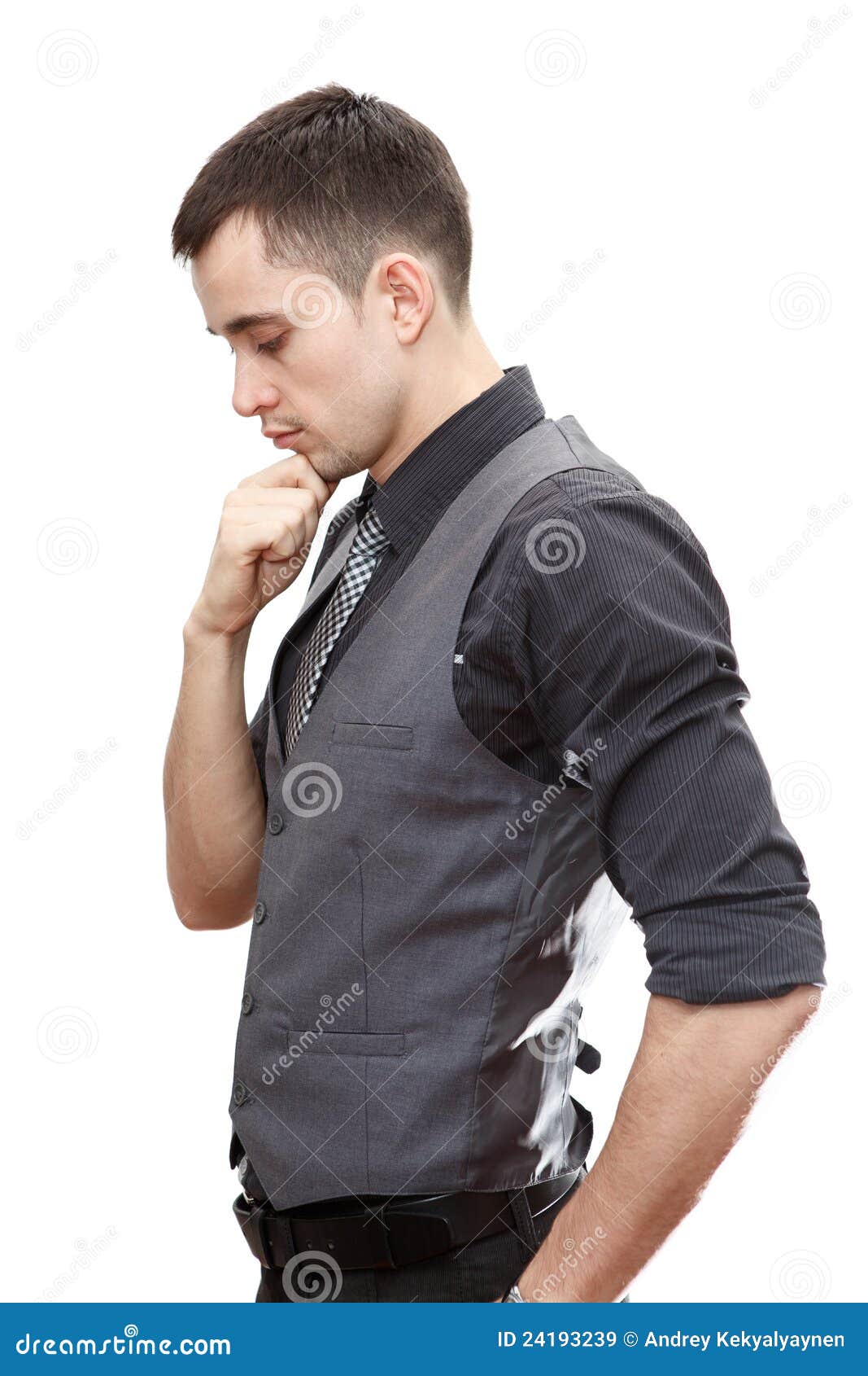 Male side view portrait stock image. Image of modern - 24193239