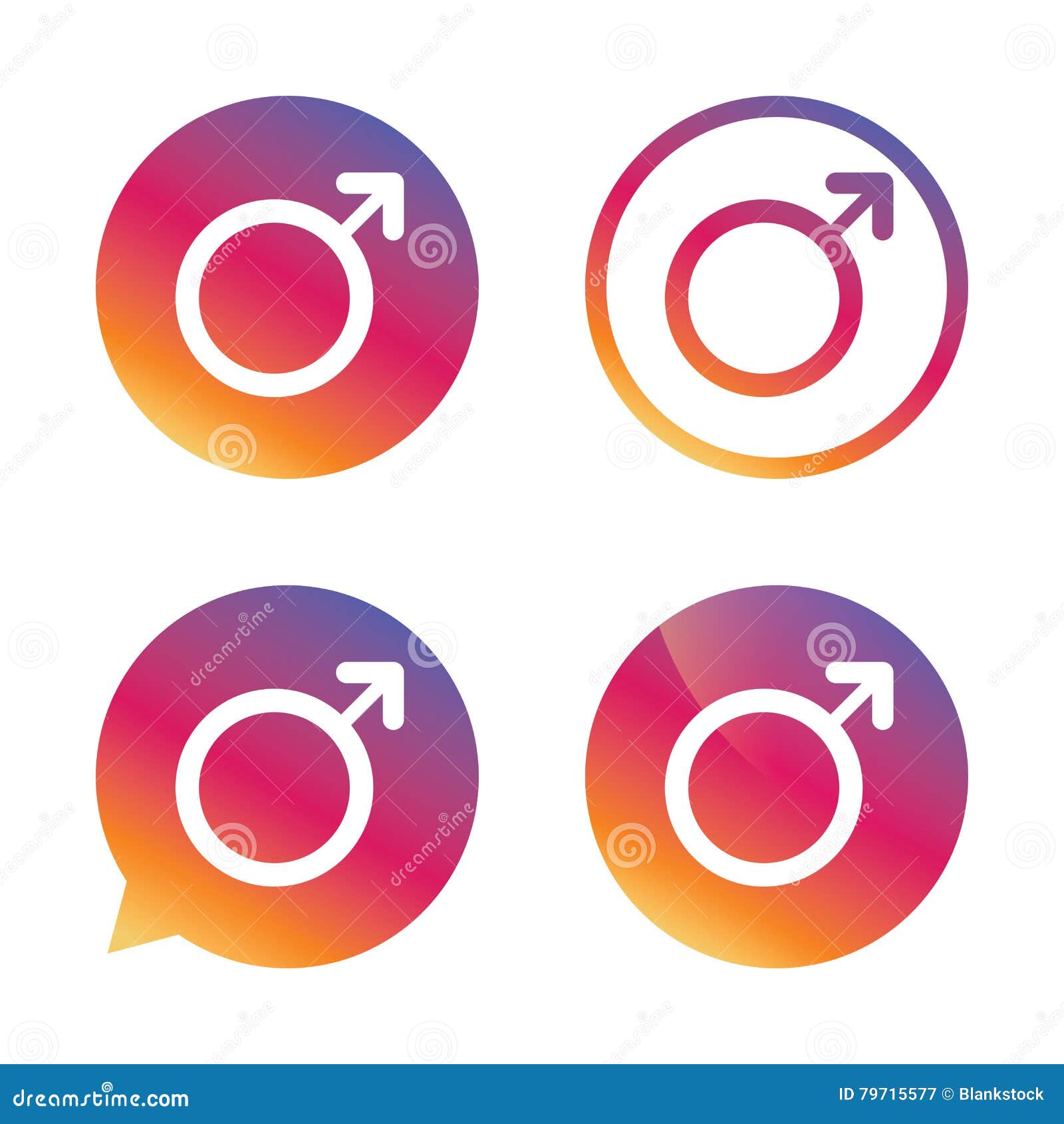 Male Sign Icon Male Sex Button Stock Vector Illustration Of Gender