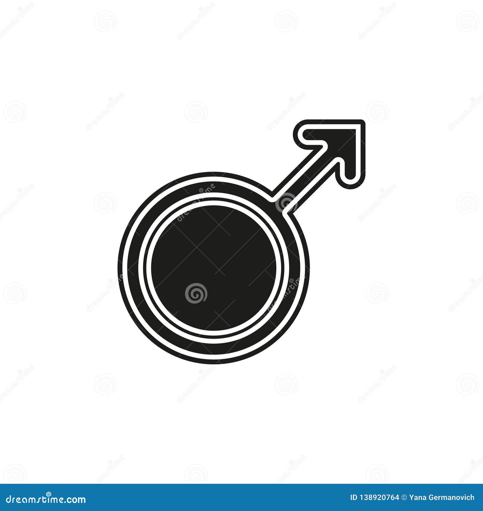 Male Sign Icon Male Sex Symbol Stock Illustration Illustration Of