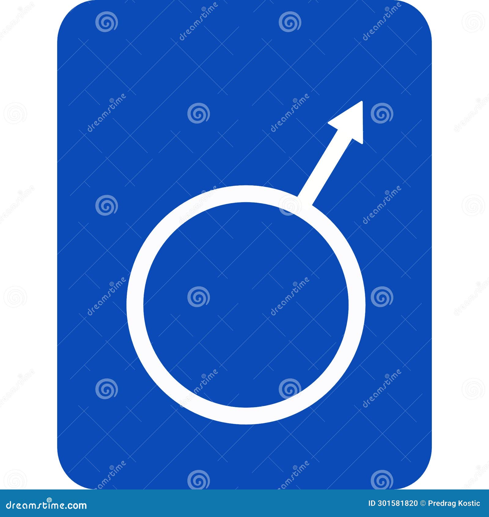 Male sign stock illustration. Illustration of number - 301581820